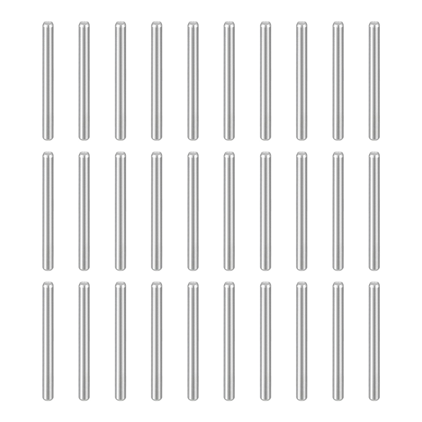 Uxcell 100pcs Dowel Pins M2.5(2.5mm) x 22mm 304 Stainless Steel ...
