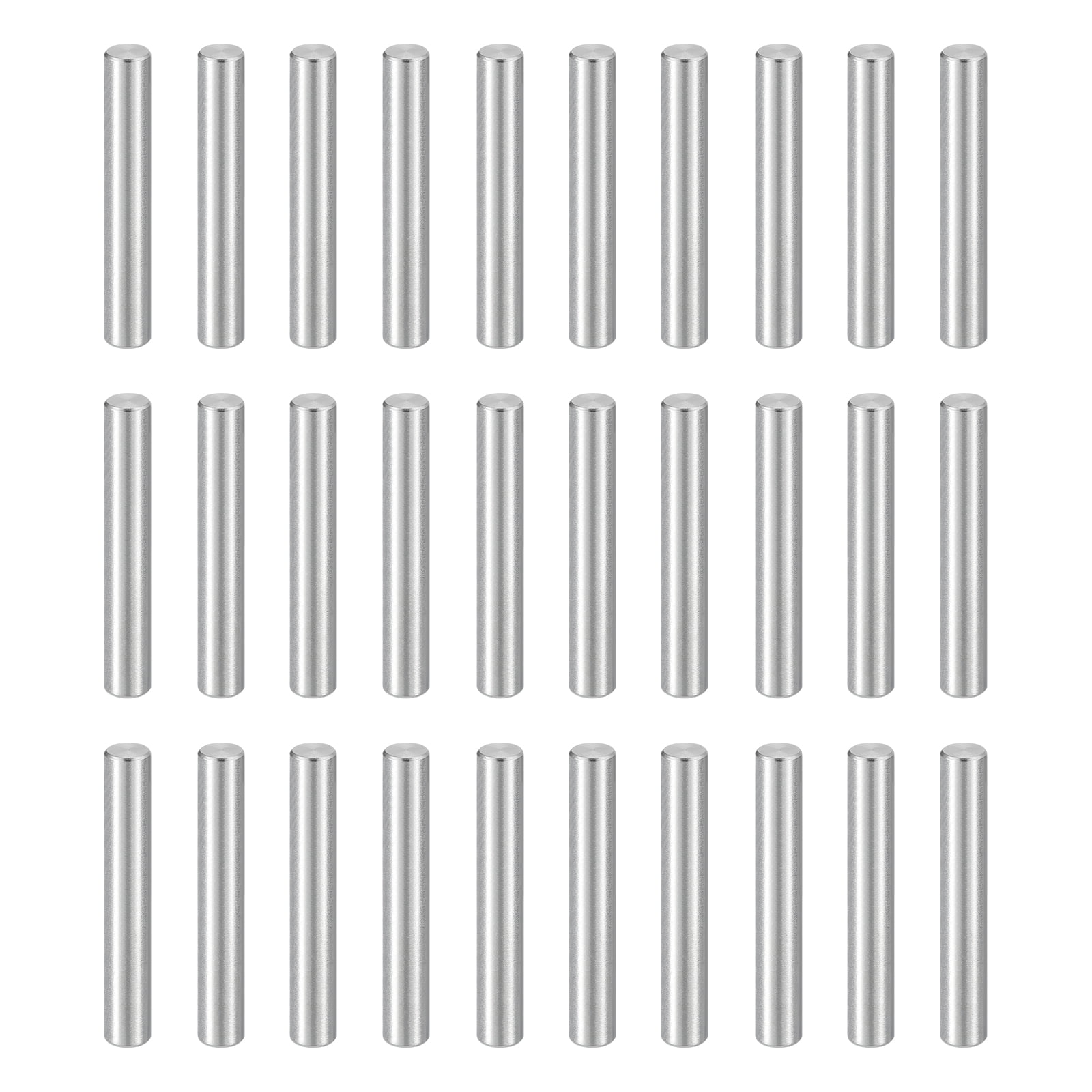 Uxcell 100pcs Dowel Pins M3(3mm) x 20mm 304 Stainless Steel Cylindrical ...