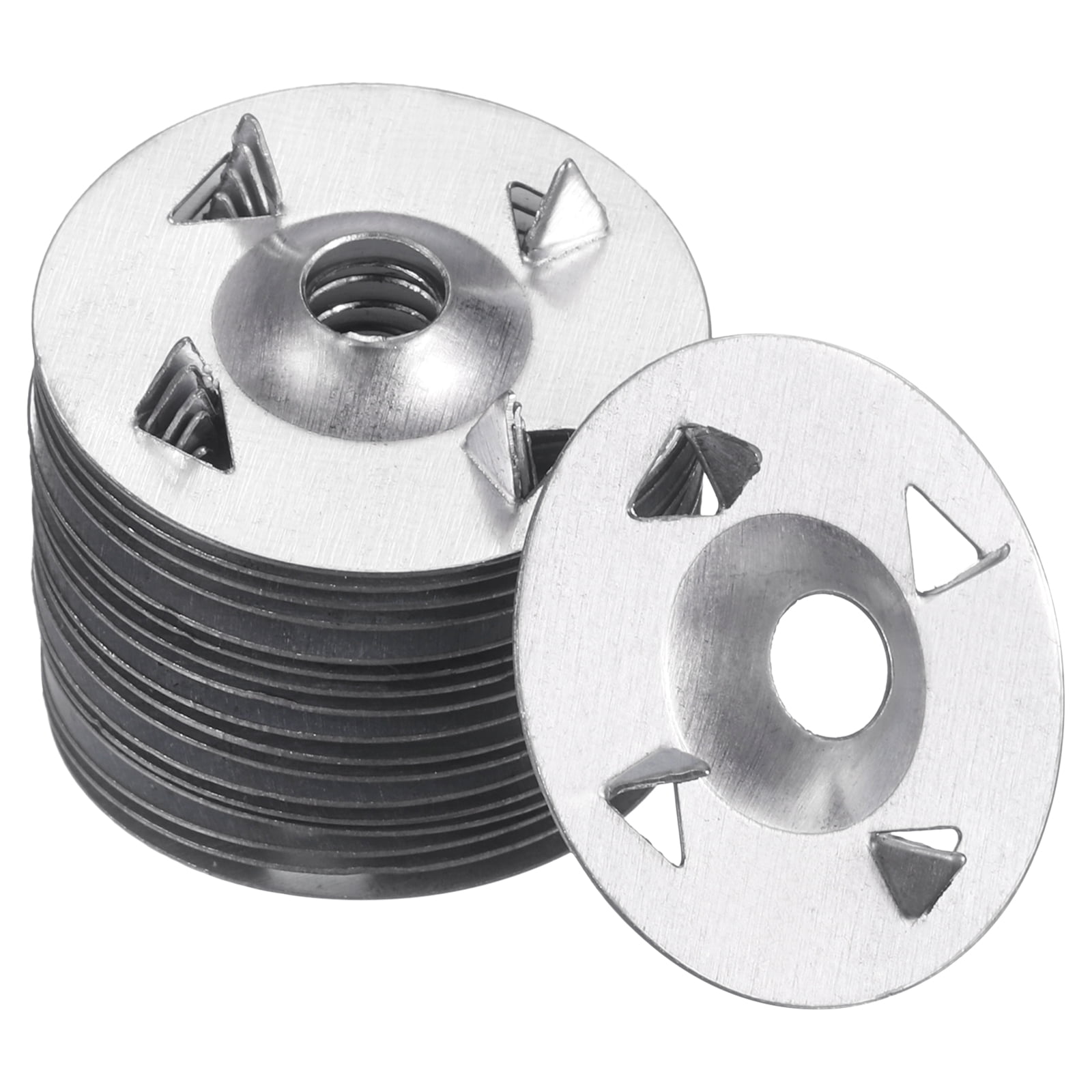 Uxcell 100pcs Foam Board Fasteners Washers 1-1/8 Inch Galvanized Steel ...