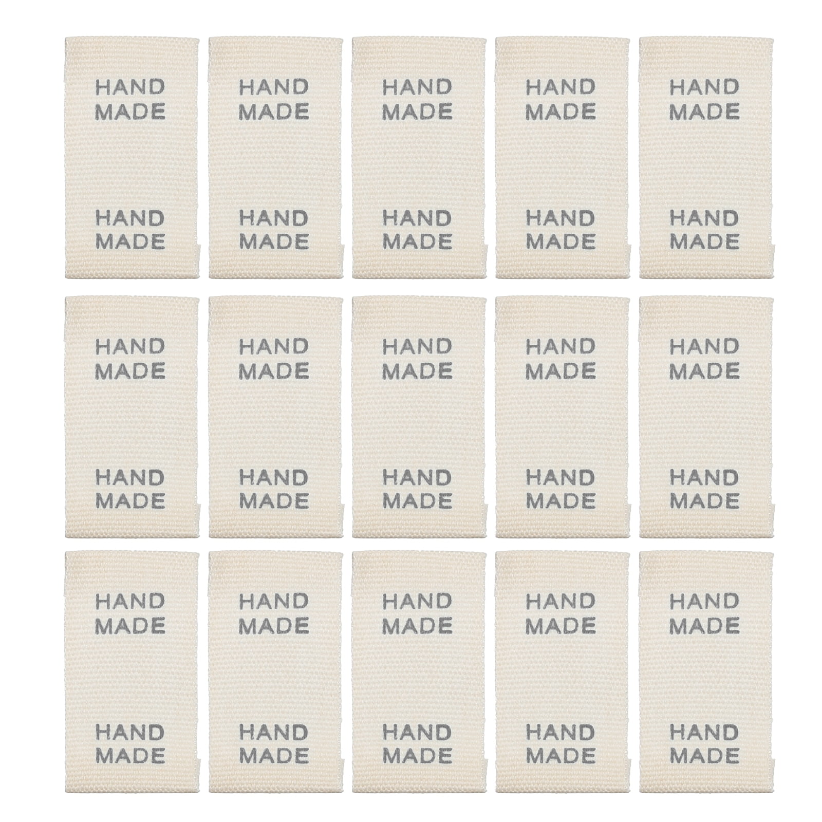 Uxcell 100pcs Handmade with Love Sewing Labels Embroidered Label Tags 1 ...