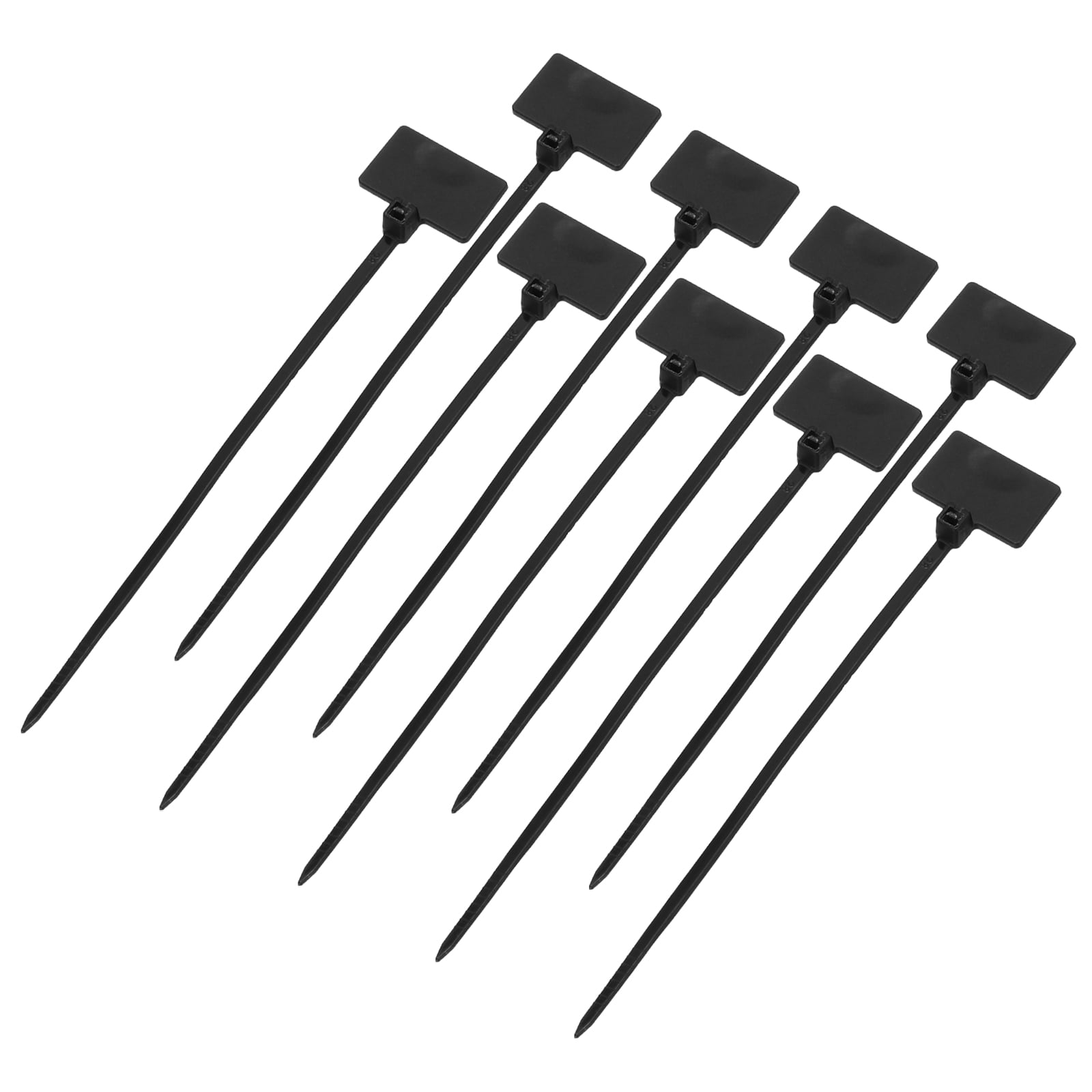 Uxcell 100pcs Marker Cable Zip Ties, 4 Inch Self-Locking Labels Zip Tie ...