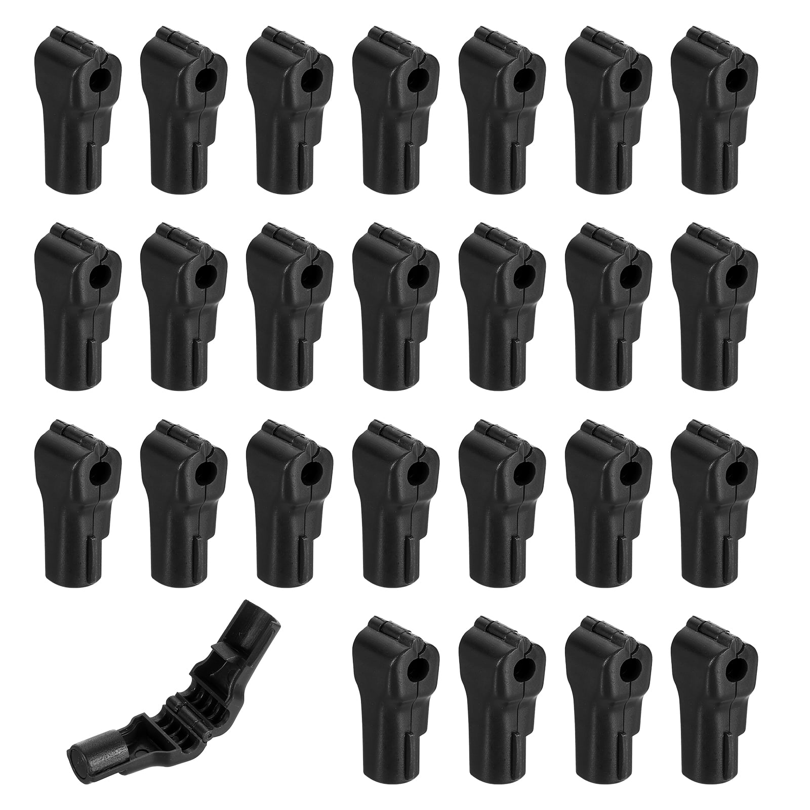 Uxcell 100pcs Peg Hook Locks Stop Locks, 6mm ABS Pegboard Display Hook ...