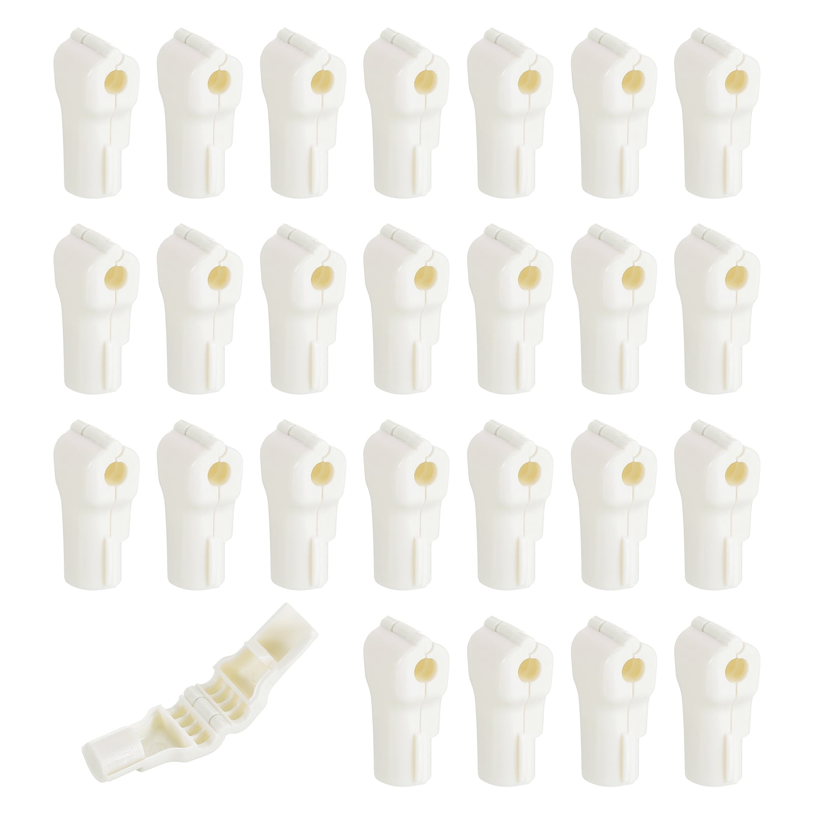 Uxcell 100pcs Peg Hook Locks Stop Locks, 6mm ABS Pegboard Display Hook ...