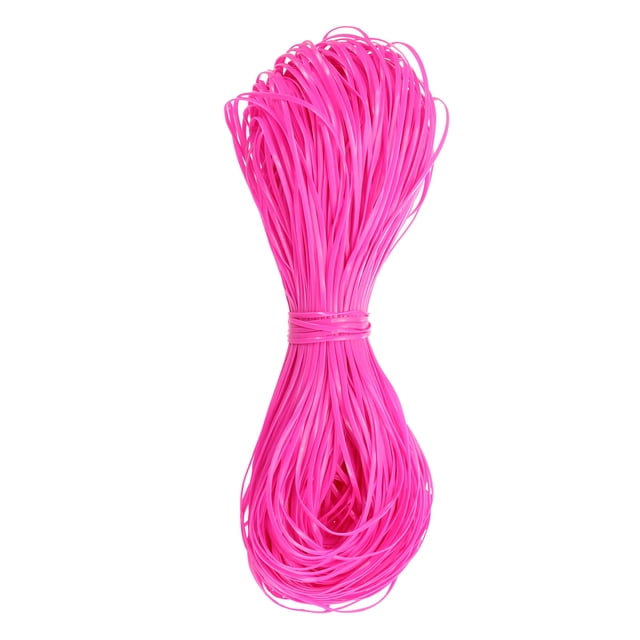 Uxcell 100Pcs Plastic Landyard String 3.28ft Gimp Boondoggle Cord for ...