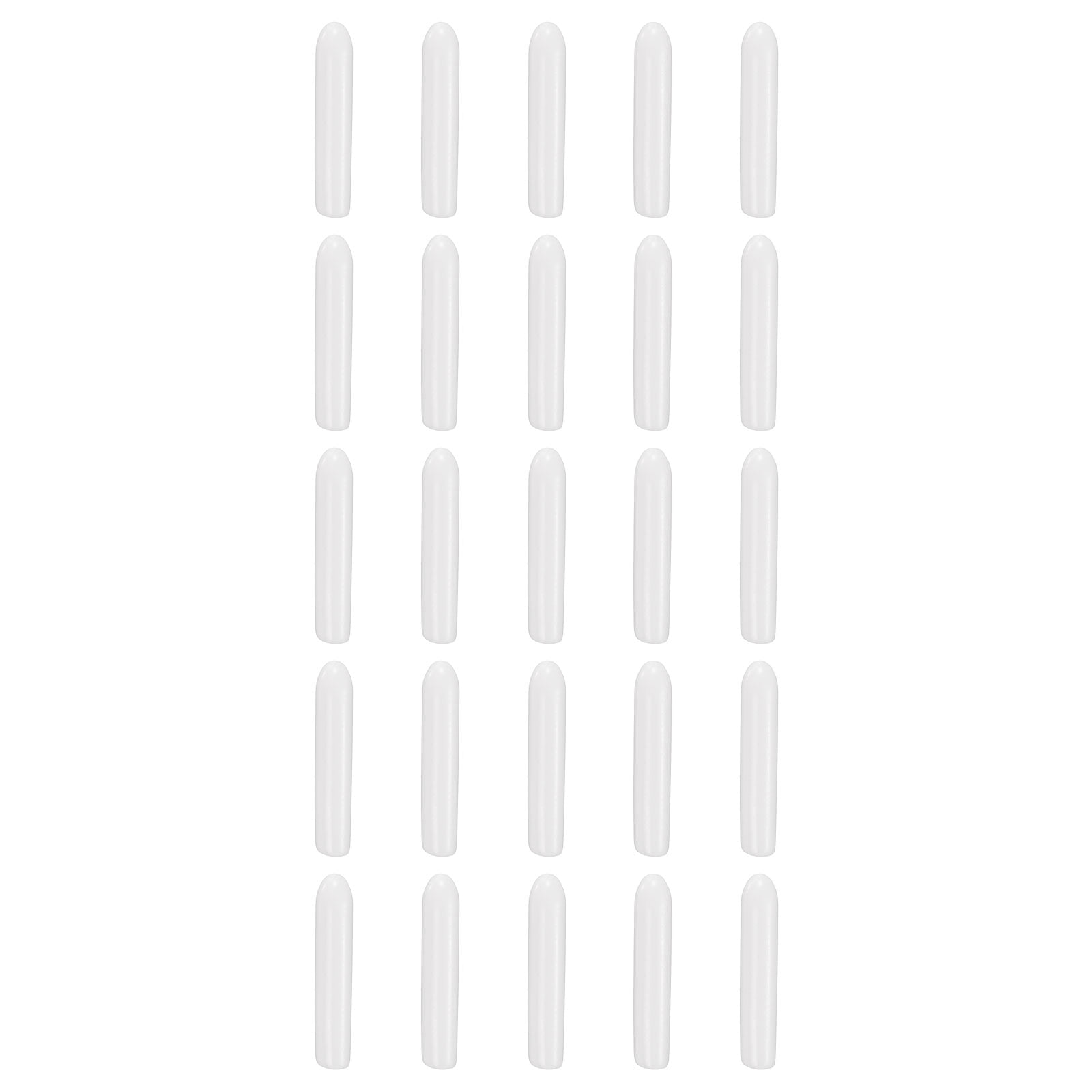 Uxcell 100pcs Round Rubber End Caps 1.5mm ID Bolt Covers Caps Vinyl ...