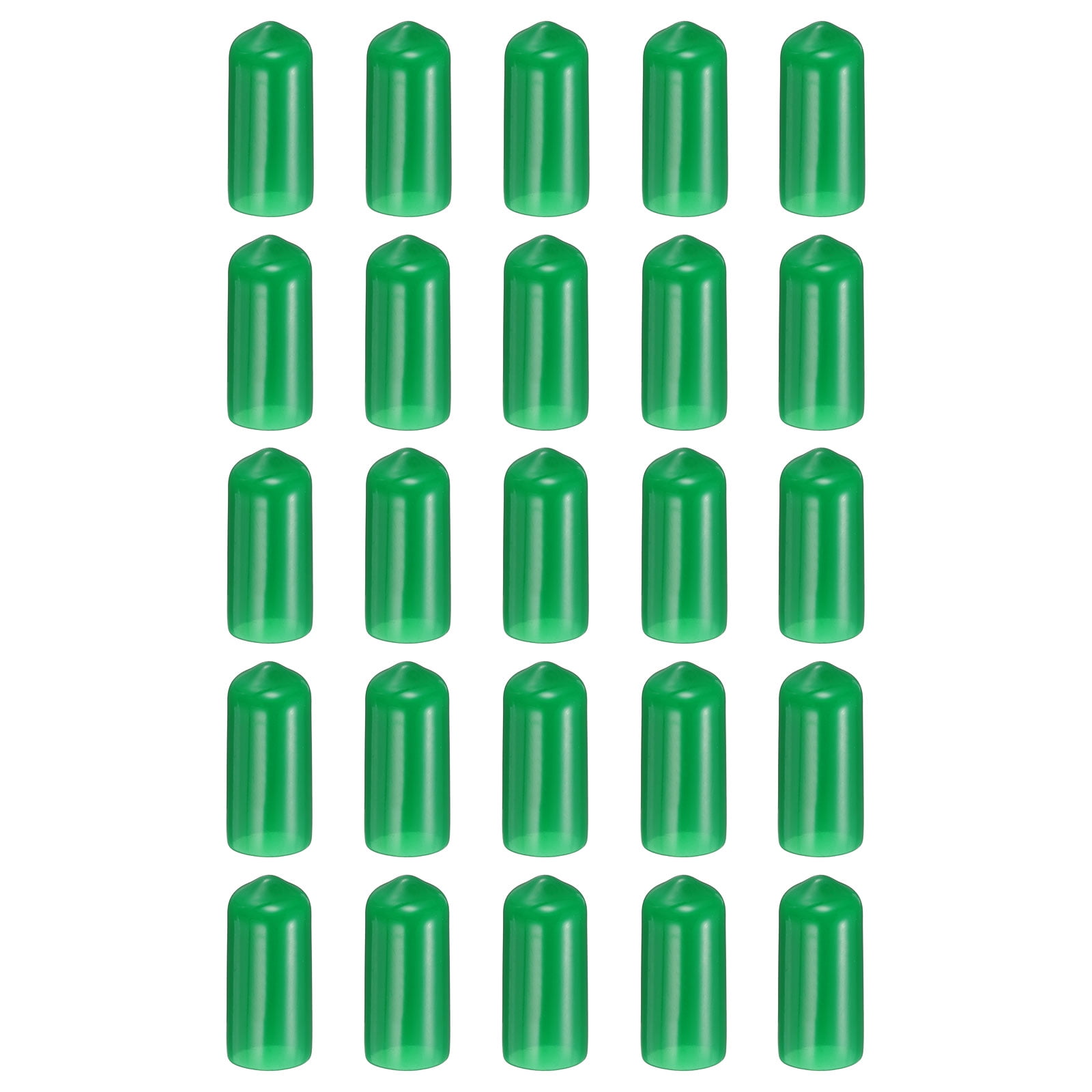 Uxcell 100pcs Round Rubber End Caps 10mm ID Bolt Covers Caps Vinyl ...