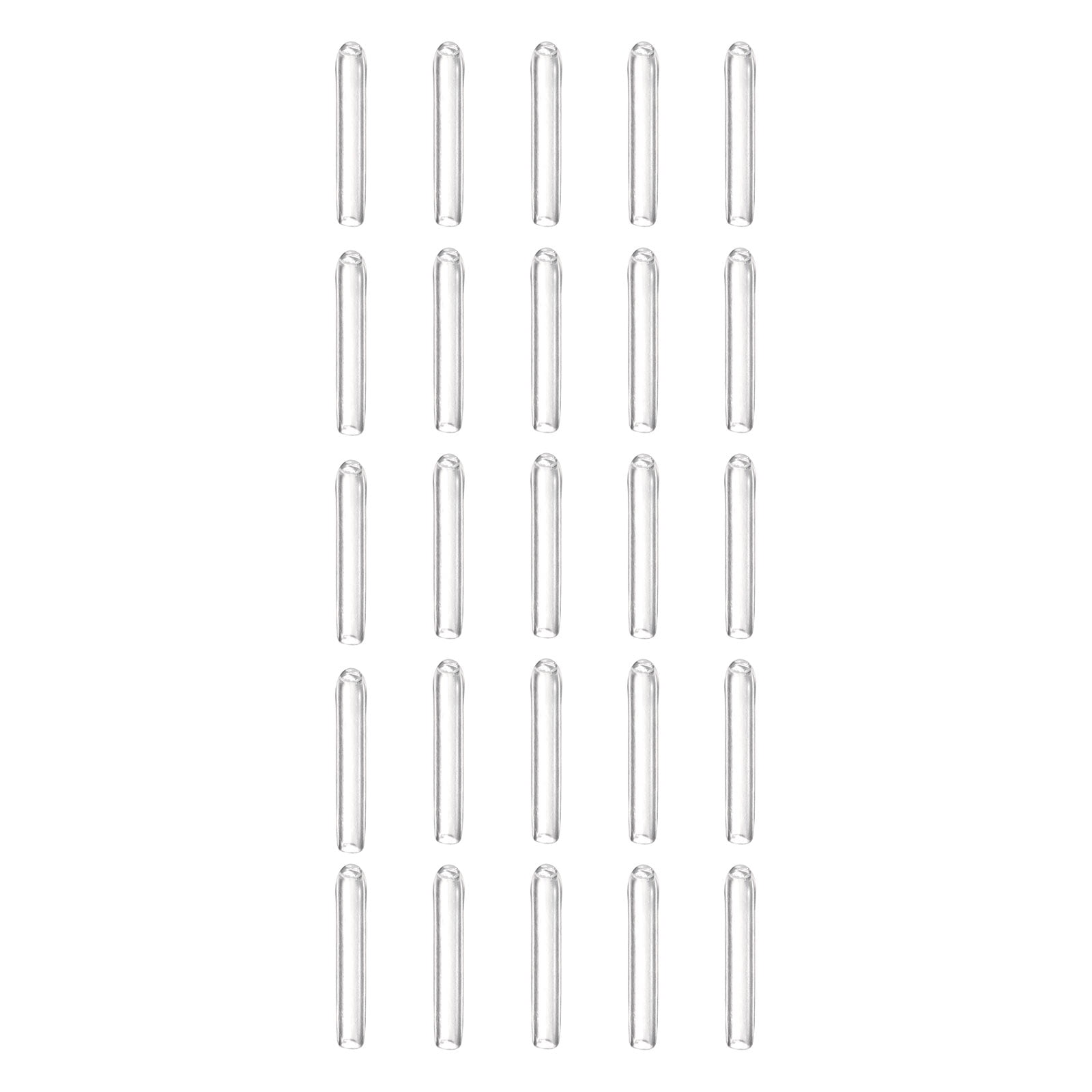 Uxcell 100pcs Round Rubber End Caps 2mm ID Bolt Covers Caps Vinyl ...