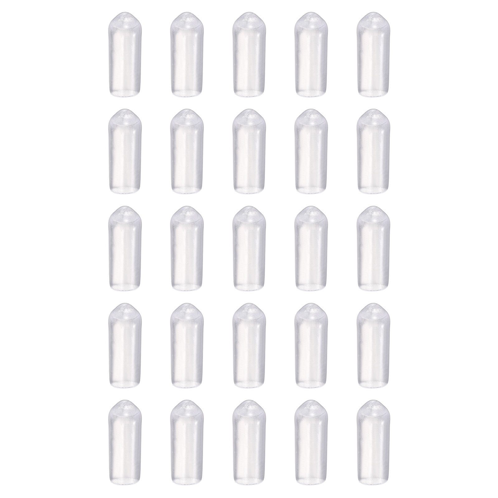 Uxcell 100pcs Round Rubber End Caps 5mm ID Bolt Covers Caps Vinyl ...