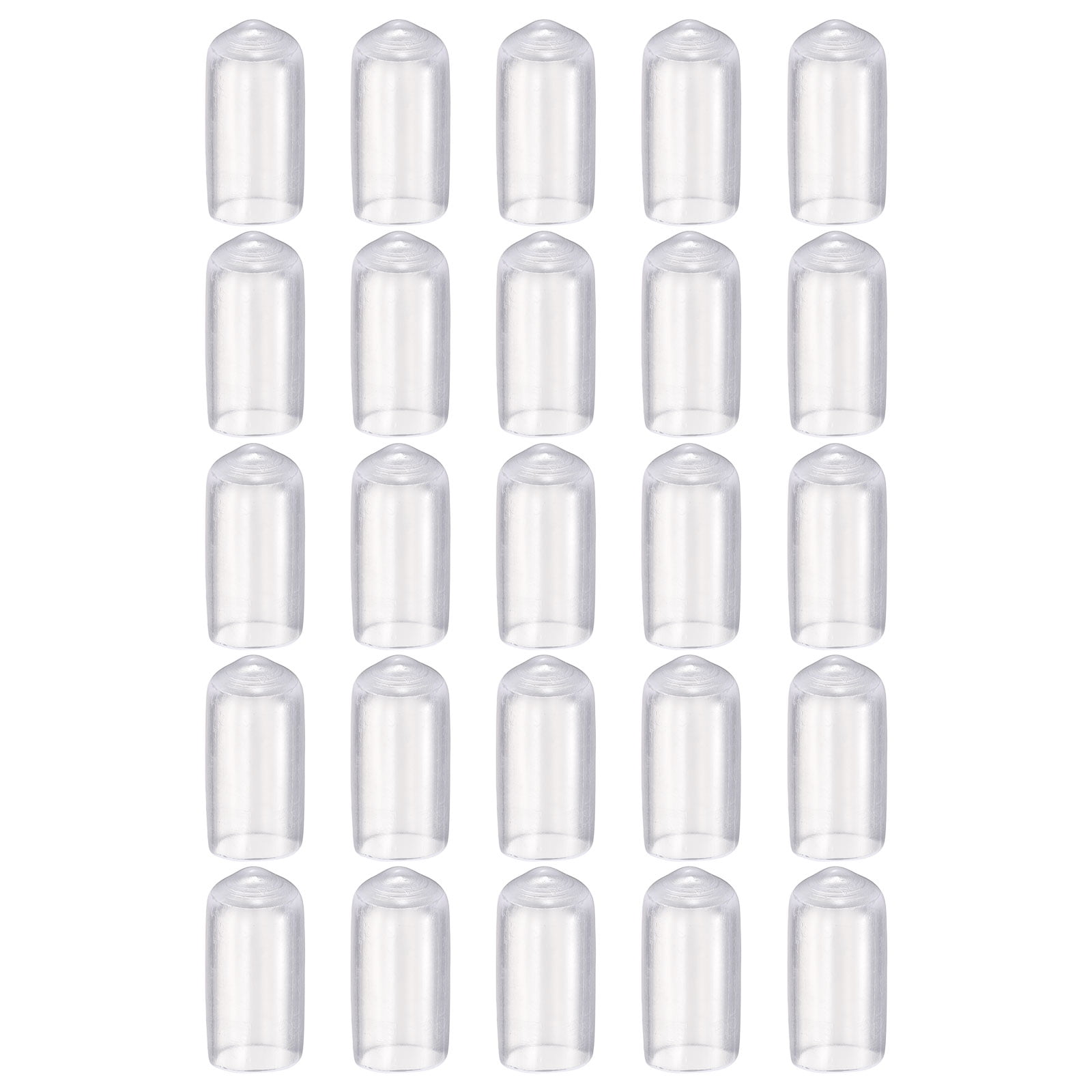 Uxcell 100pcs Round Rubber End Caps 9.5mm ID Bolt Covers Caps Vinyl ...