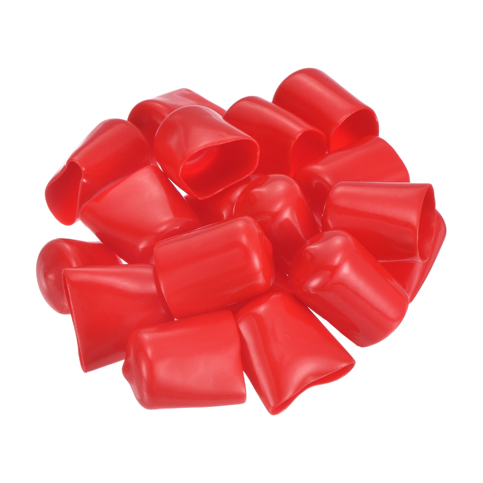 Uxcell Screw Thread Protectors Rubber End Cap Cover 19mm Red - Walmart.com