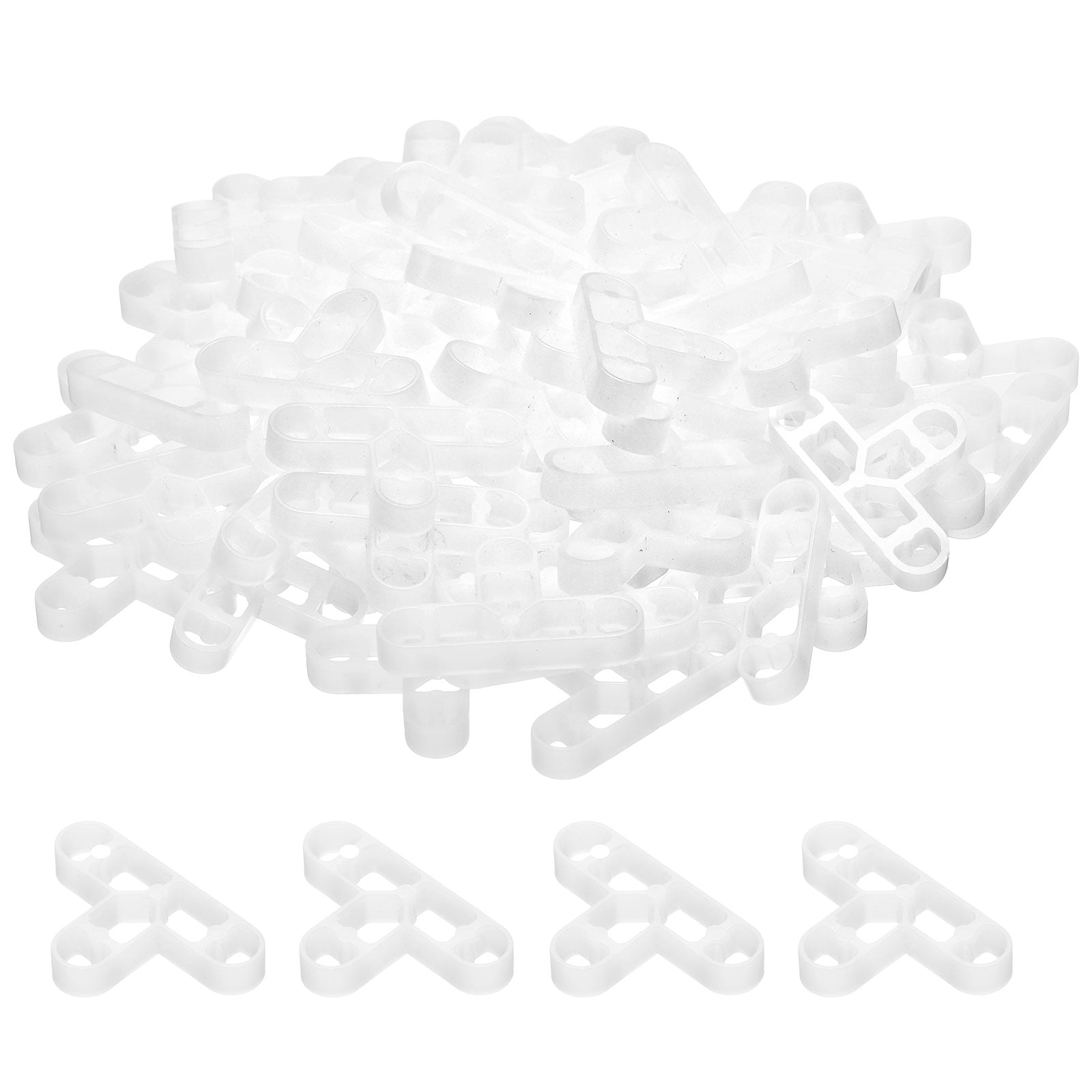 Uxcell 100pcs Tile Spacers 10mm Hard Plastic T Type Tiles Leveler ...