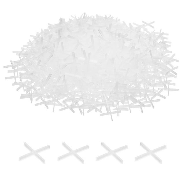 Uxcell 100pcs Tile Spacers 1mm Hard Plastic Cross Tiles Leveler Spacer ...