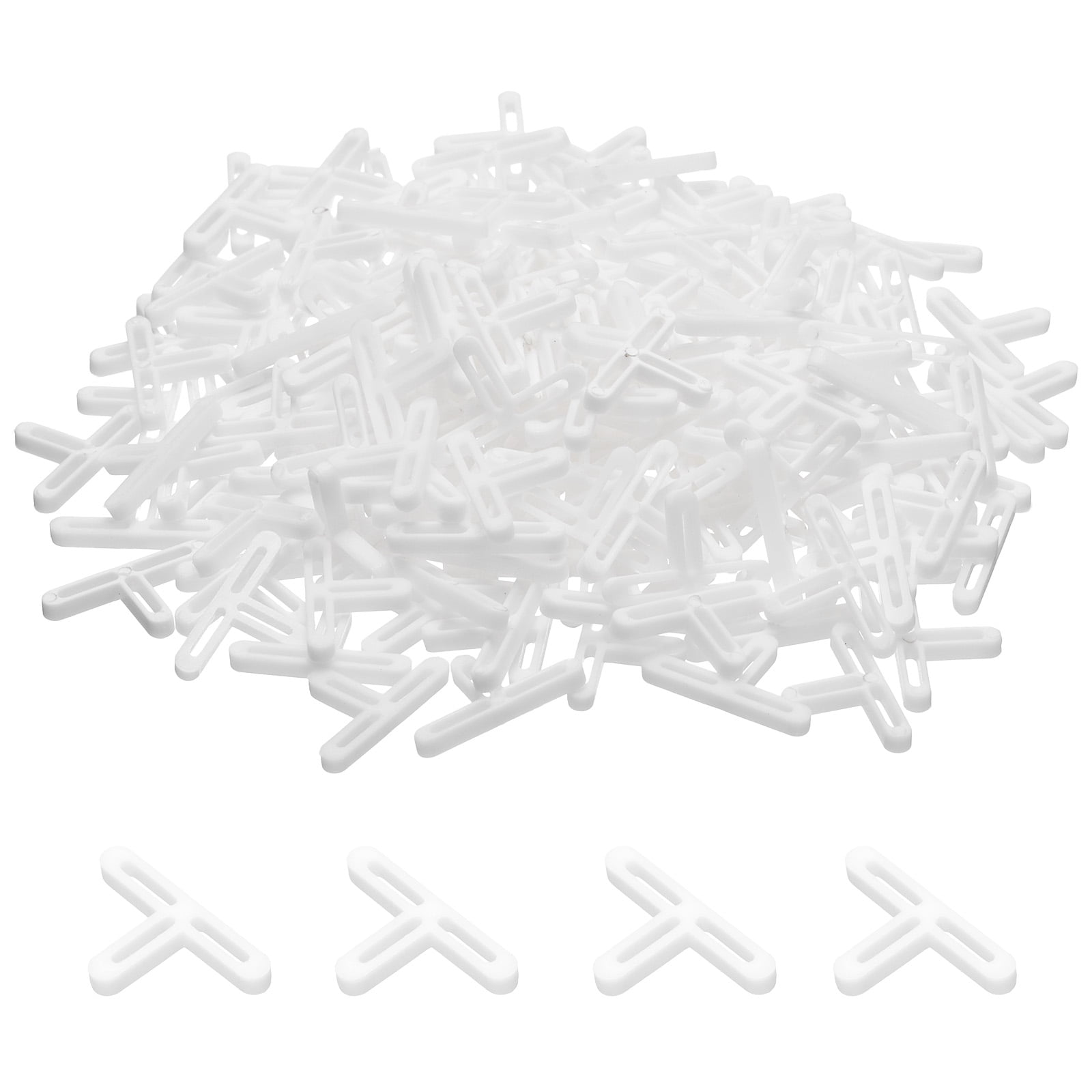 Uxcell 100pcs Tile Spacers 4mm Hard Plastic T Type Tiles Leveler Spacer ...