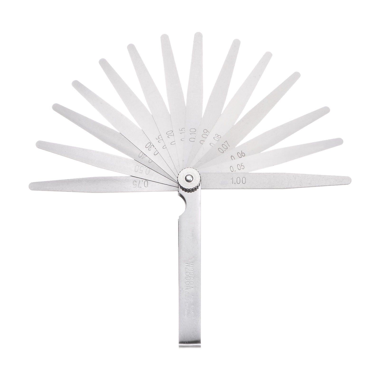 Uxcell 100x10mm Metric Thickness Gauges 14Pcs Plate Feeler Gauge, 0.05 ...