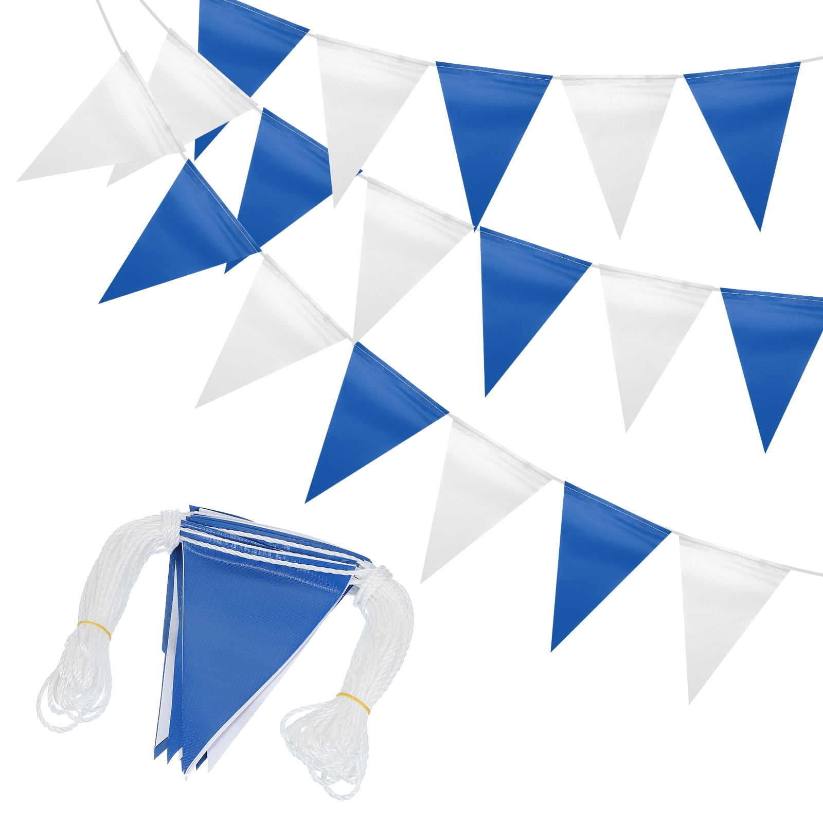 Uxcell 102Ft Pennant Banner Flags, 7"x10" Warning Flags for ...