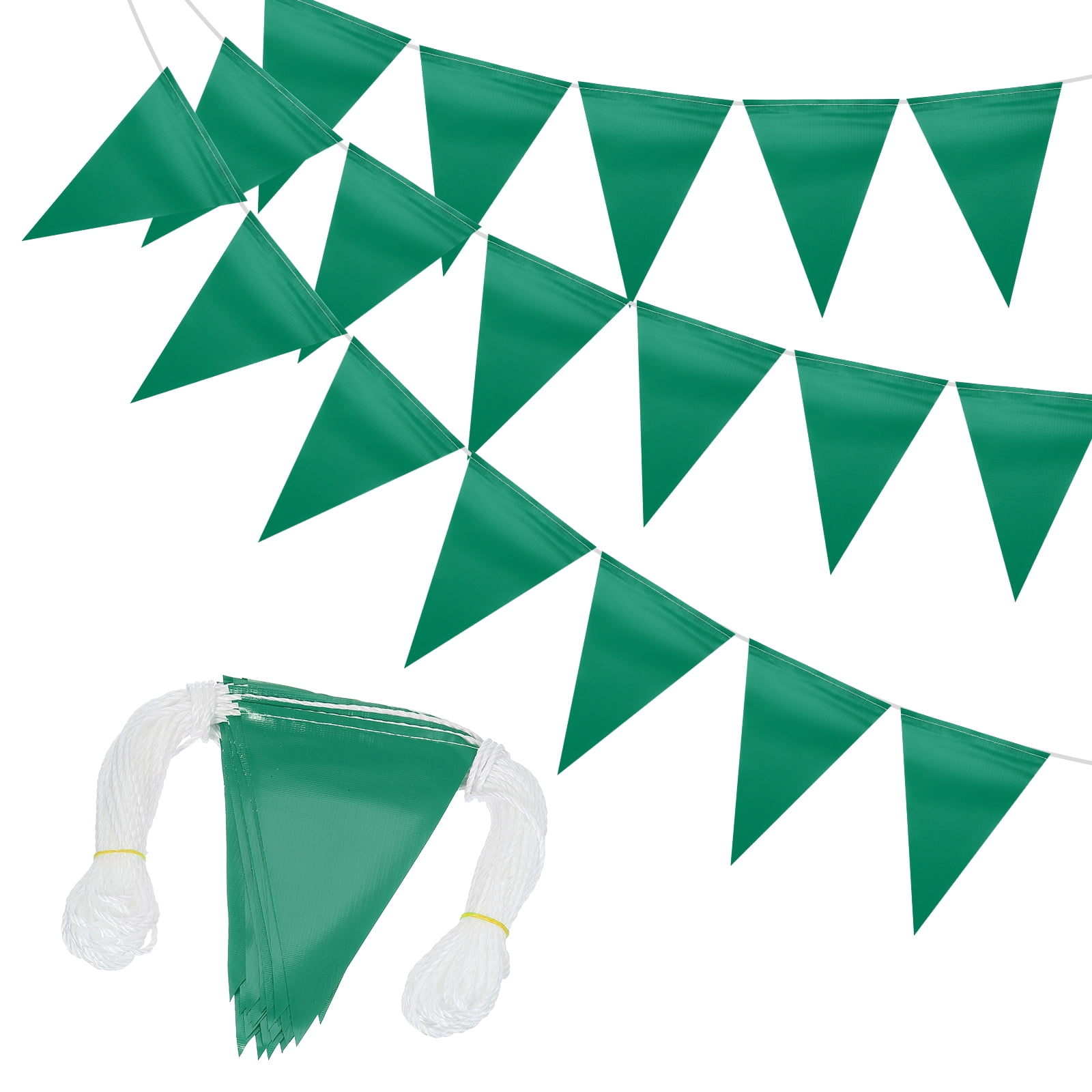 Uxcell 102Ft Pennant Banner Flags, 7"x10" Warning Flags for ...