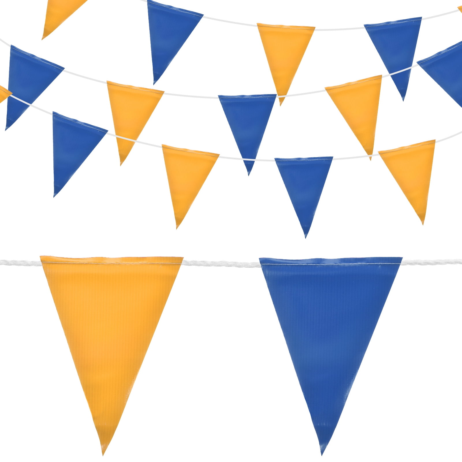 Uxcell 102ft 45pcs Caution Pennant Banner Flags Perimeter Marking ...