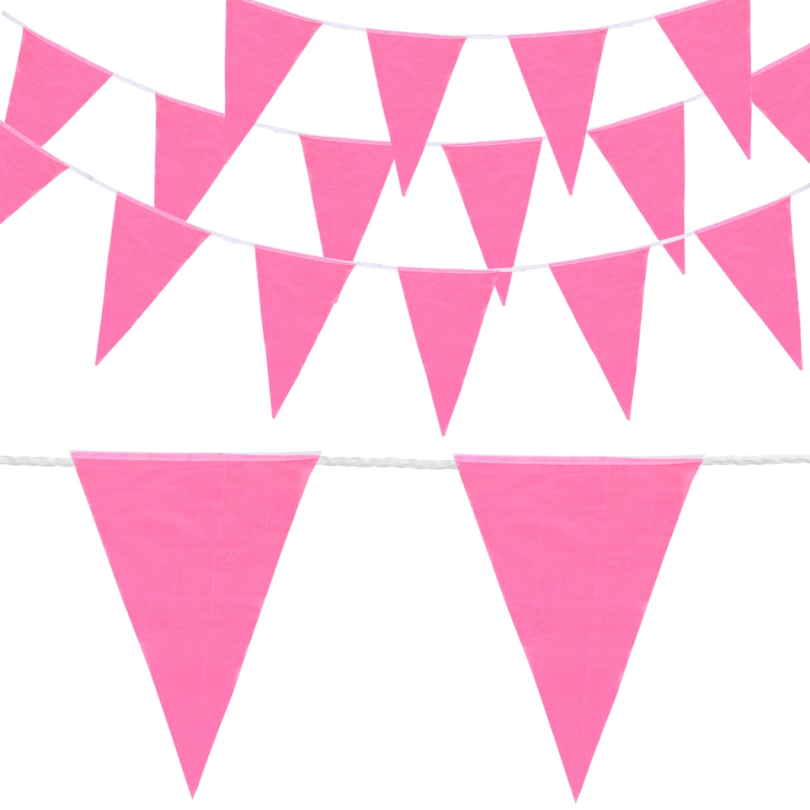 Uxcell 102ft 45pcs Caution Pennant Banner Flags Perimeter Marking ...