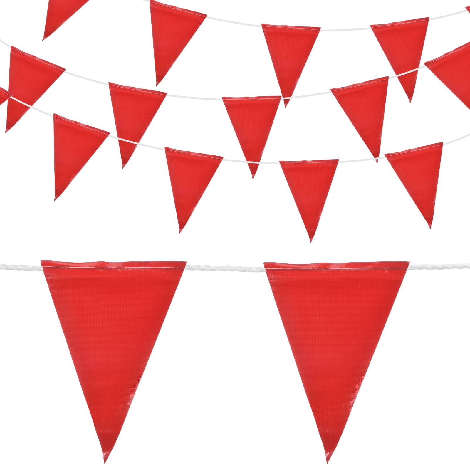 Uxcell 102ft 45pcs Caution Pennant Banner Flags Perimeter Marking ...