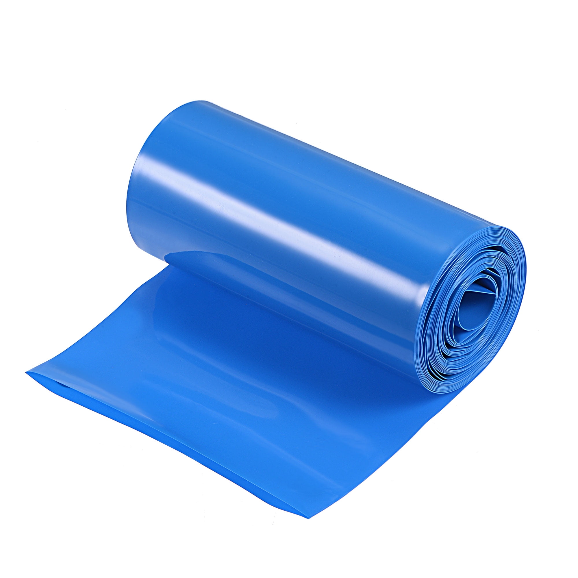 Uxcell 103mm Flat 4m Blue Heat Shrink Tube Wraps Battery Wrap for Big ...