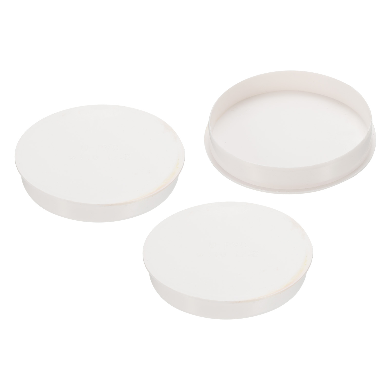 Uxcell 103mm OD Pipe Hole Plugs, 3 Pack PVC Round Tubing Insert Pipe ...