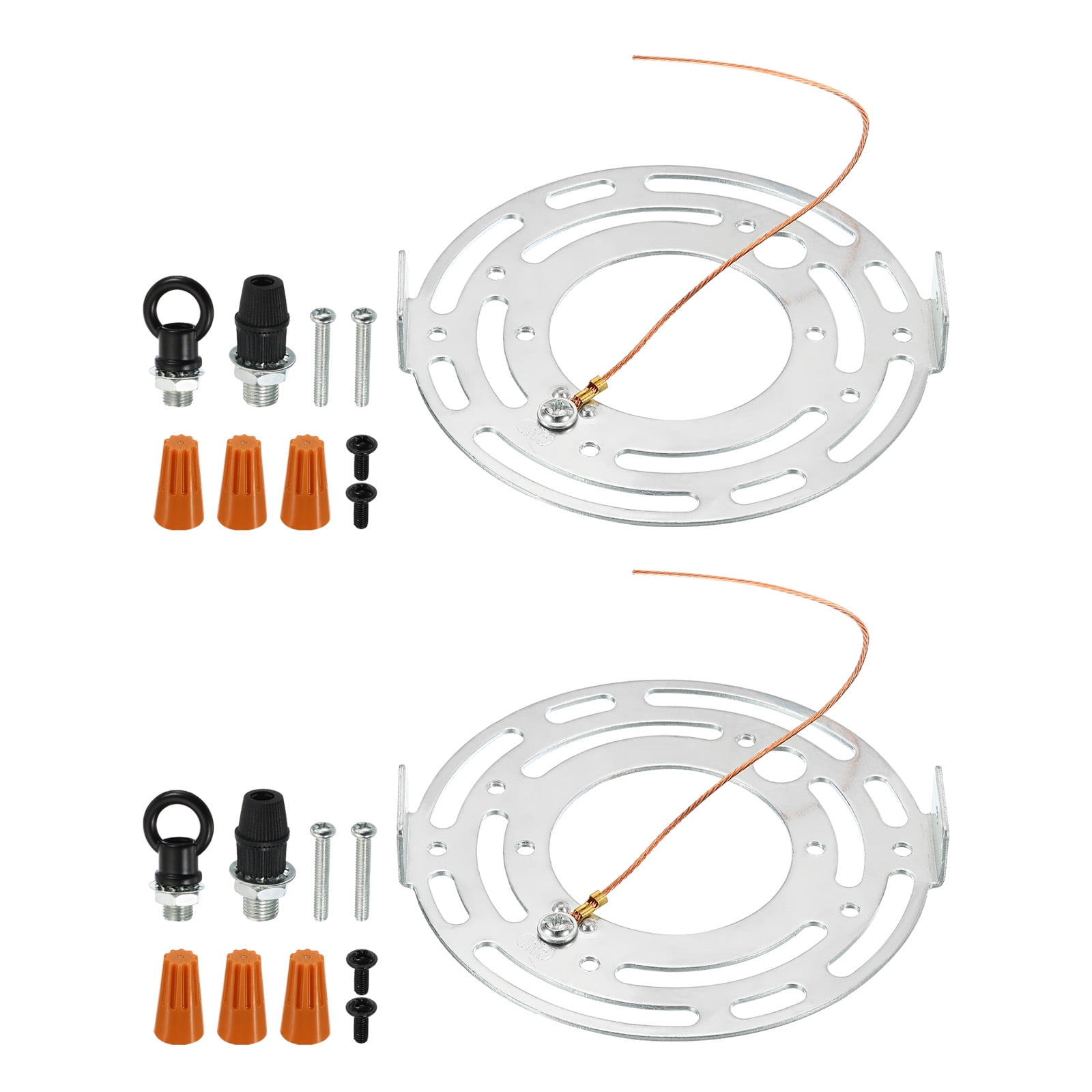 Uxcell 105mm Dia. Round Ceiling Light Plate Kit Lighting Fixture ...