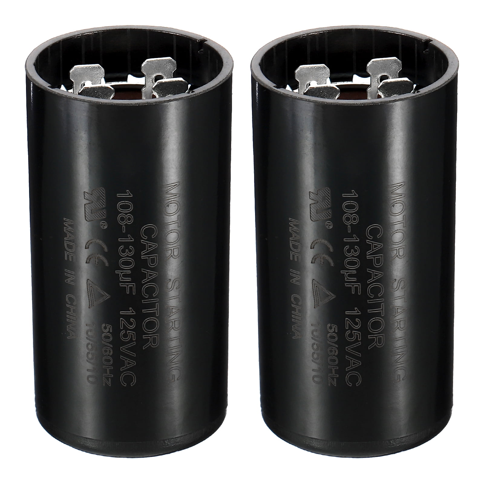 Uxcell 108-130uF/Mfd 125VAC 50/60Hz Motor Start Capacitor CD60 Run ...