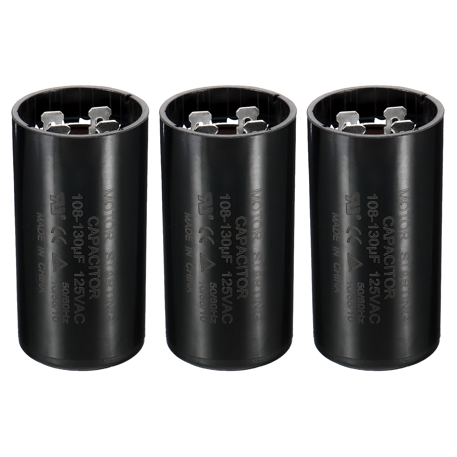 Uxcell 108-130uF/Mfd 125VAC 50/60Hz Motor Start Capacitor CD60 Run ...