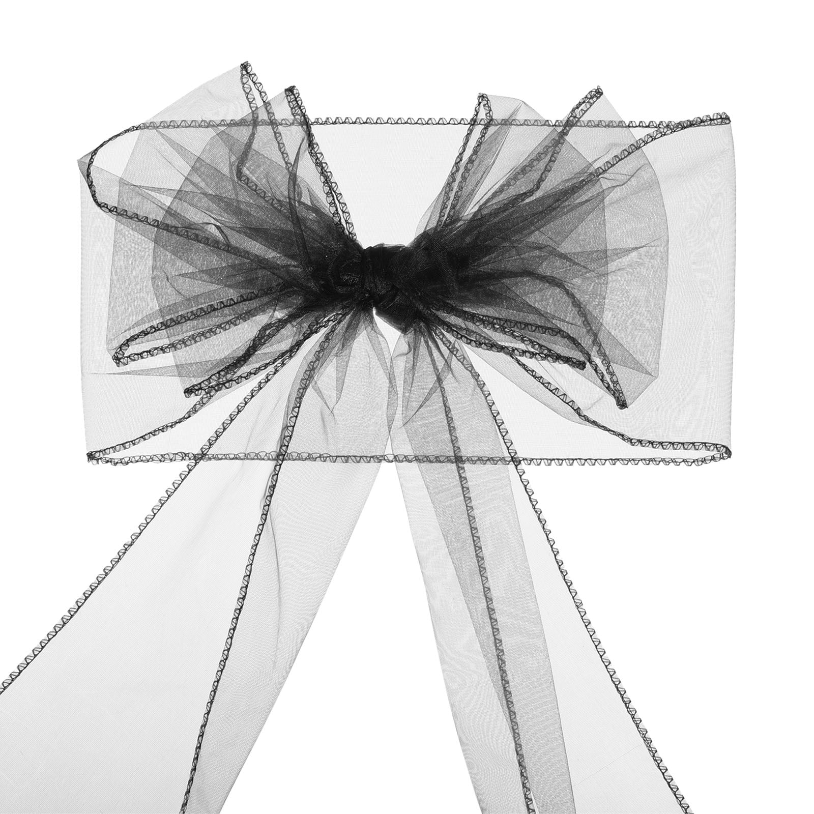 Uxcell 108 Inch Organza Chair Sashes Bow Sash Chiffon Ribbon Banquet ...