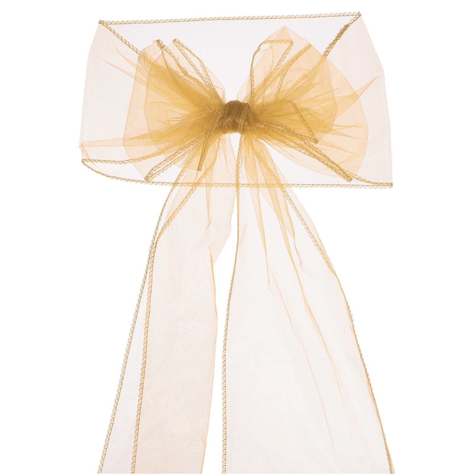 Uxcell 108 Inch Organza Chair Sashes Bow Sash Chiffon Ribbon Banquet ...