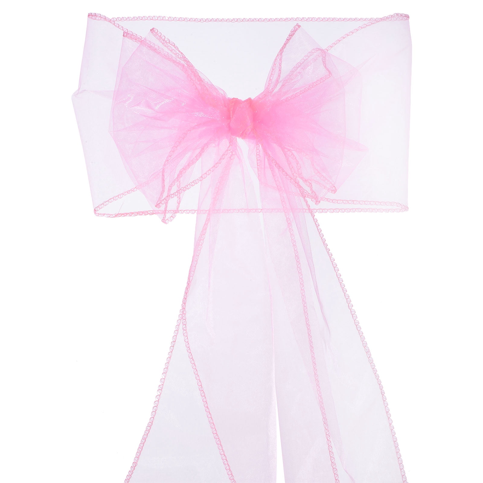 Uxcell 108 Inch Organza Chair Sashes Bow Sash Chiffon Ribbon Banquet ...