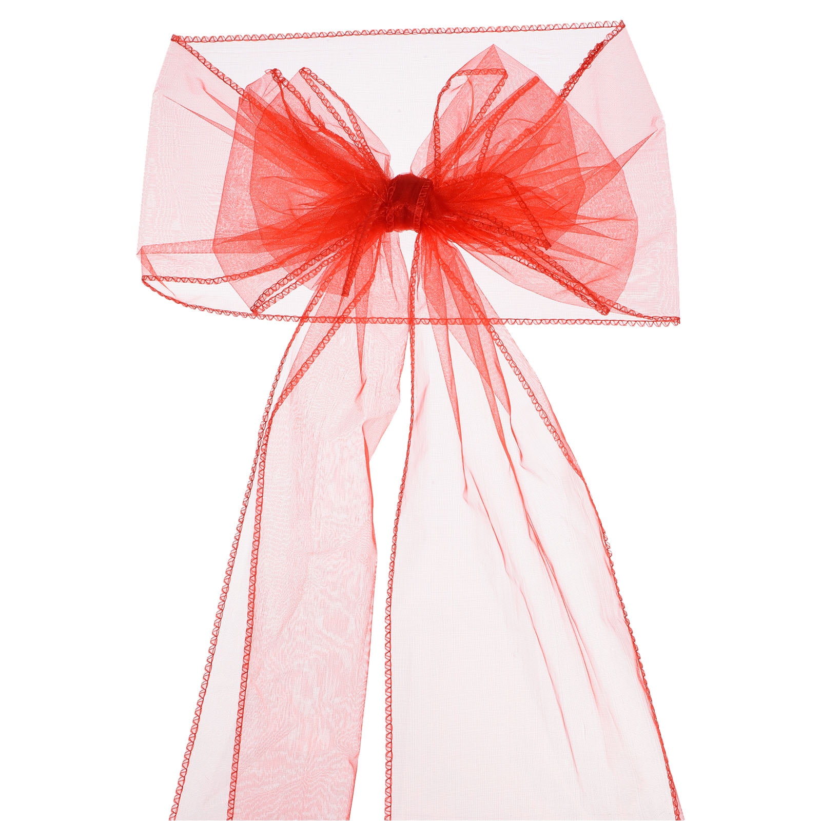 Uxcell 108 Inch Organza Chair Sashes Bow Sash Chiffon Ribbon Banquet ...