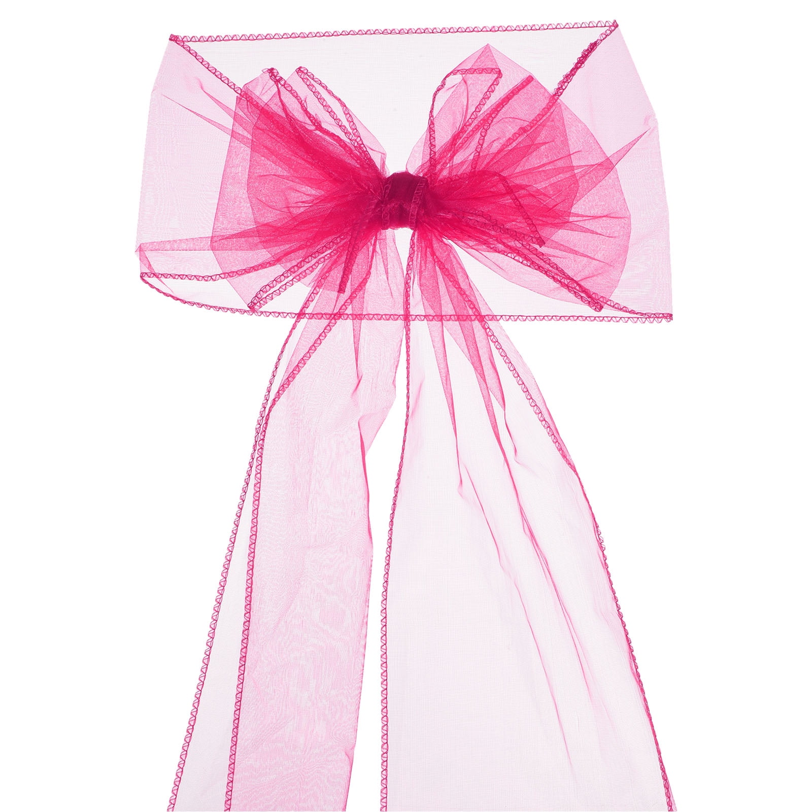Uxcell 108 Inch Organza Chair Sashes Bow Sash Chiffon Ribbon Banquet ...
