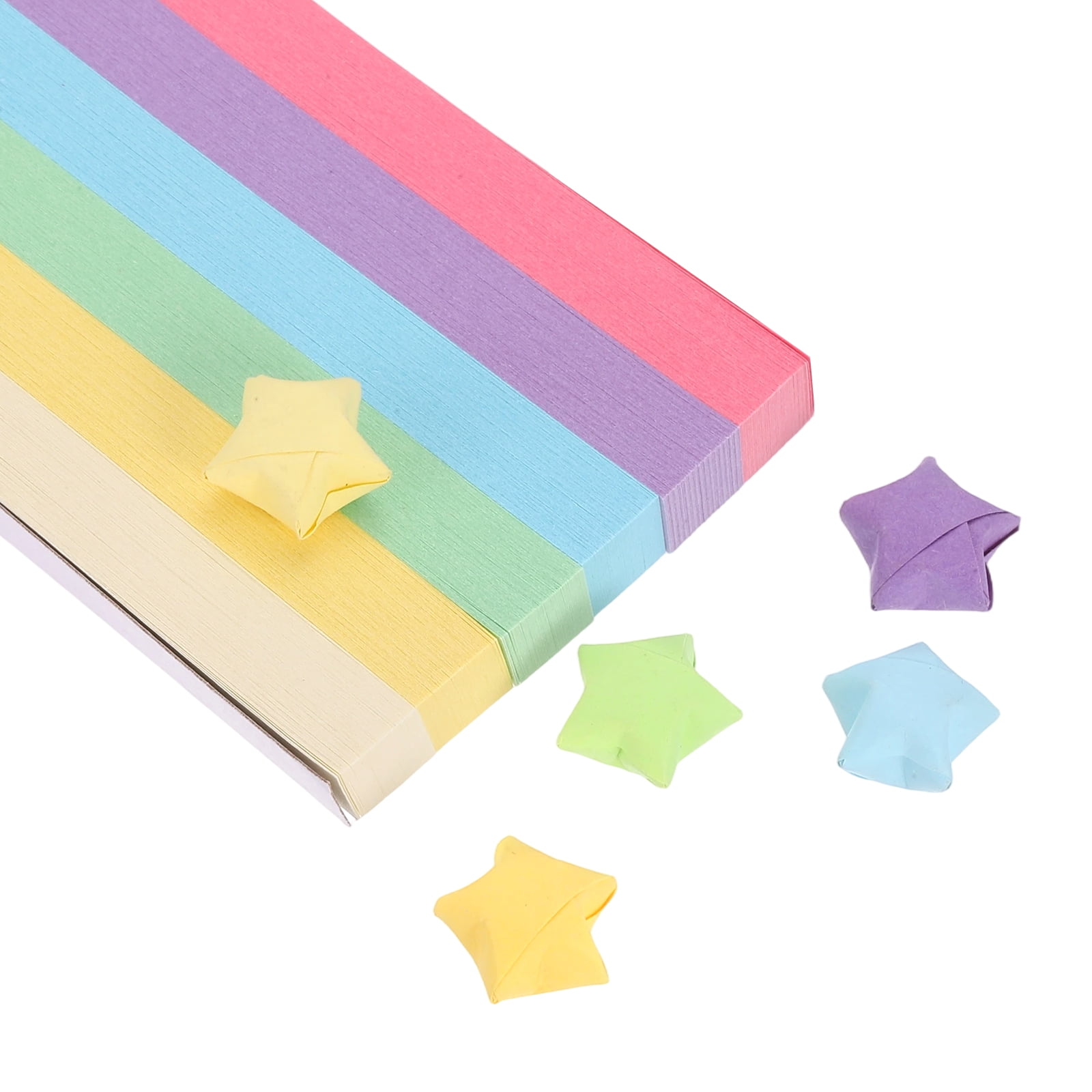Uxcell 1080 Sheets Origami Star Paper Strips, Macaron Colors Paper Star ...