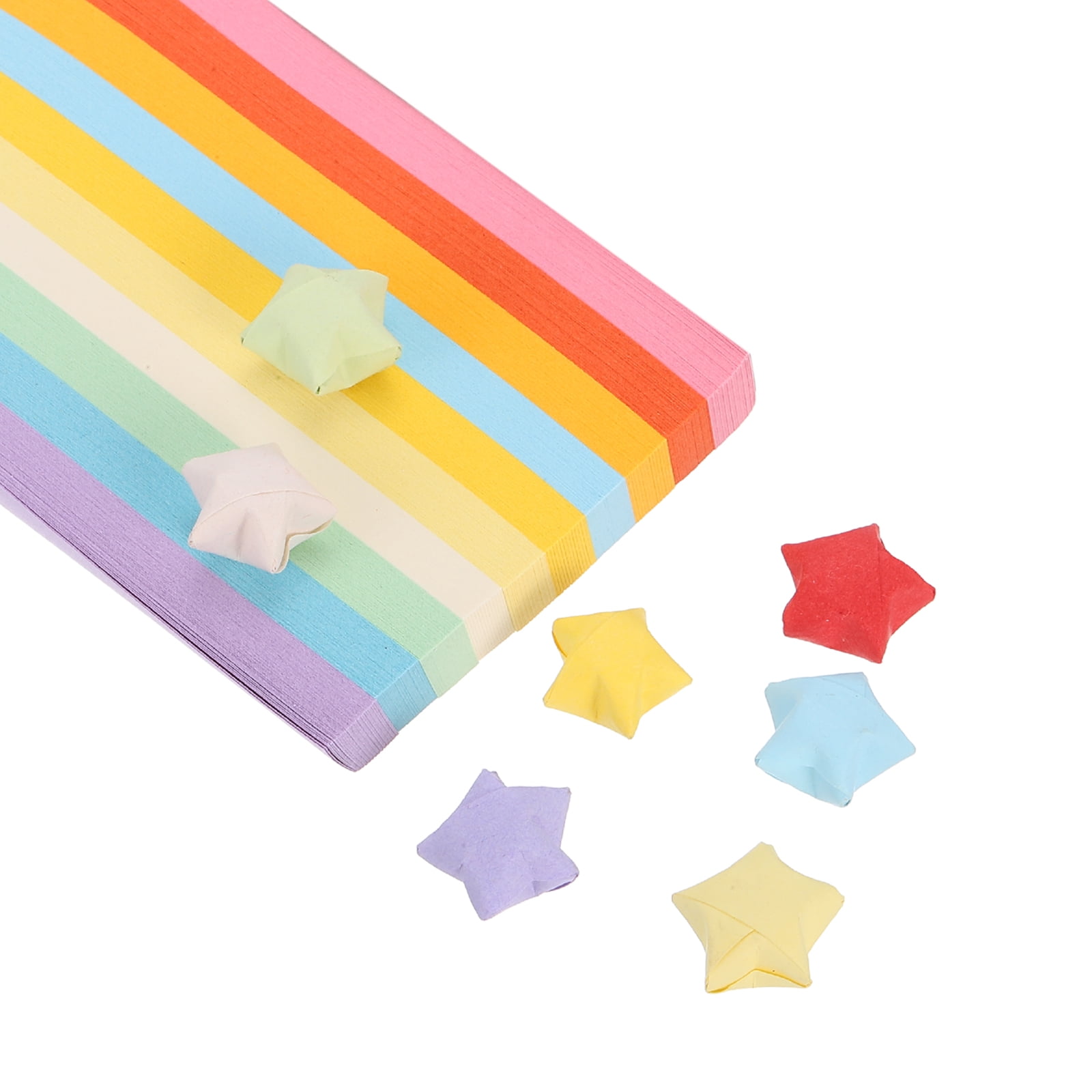 Uxcell 1080 Sheets Origami Star Paper Strips, Mixed Colors Paper Star ...