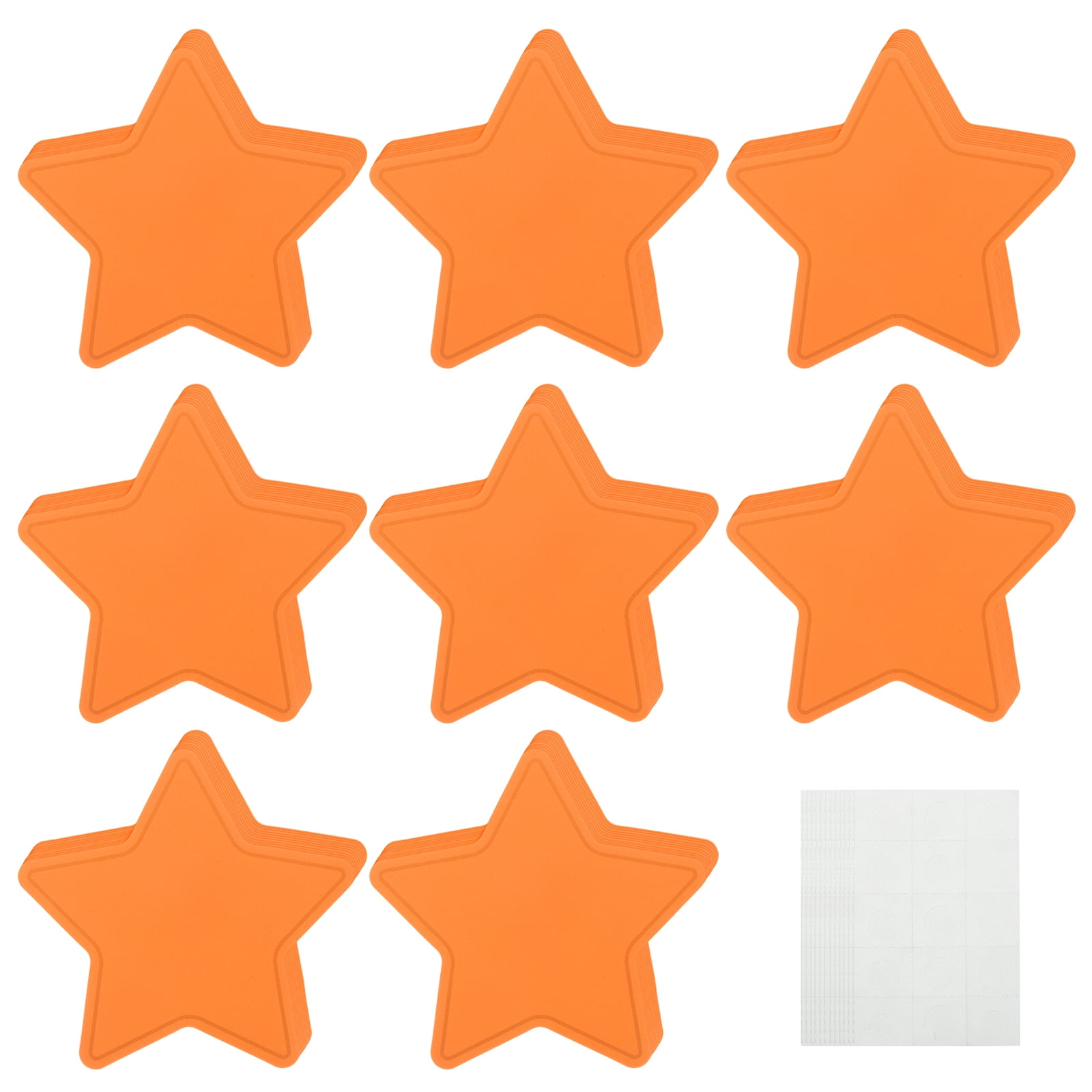 Uxcell 108Pcs Stars Cutouts, 3.5"x4" Paper Star Shaped Paper Cards for ...