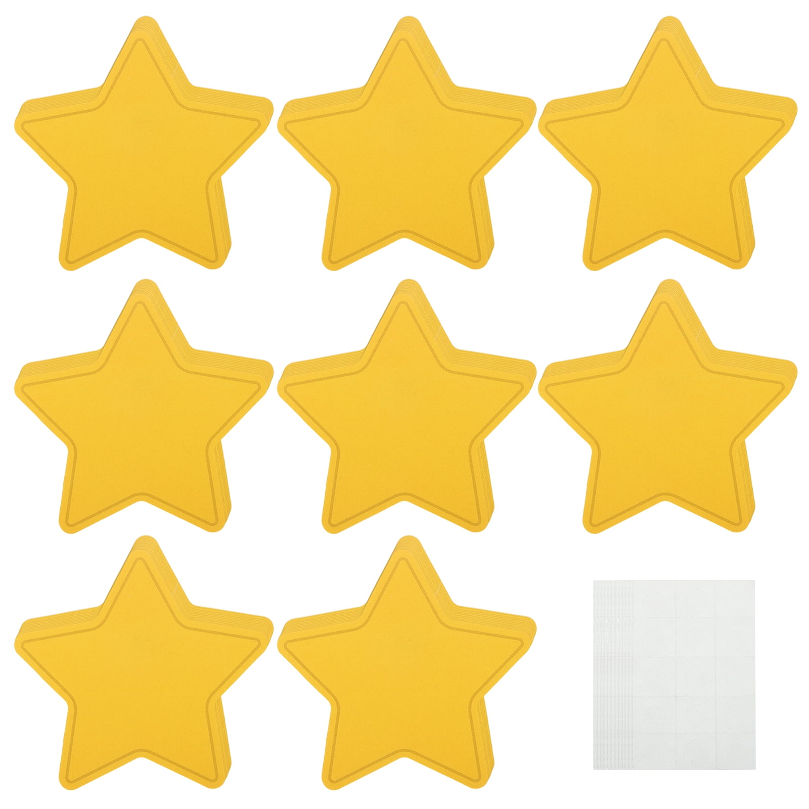 Uxcell 108Pcs Stars Cutouts, 3.5"x4" Paper Star Shaped Paper Cards for ...