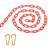 Plastic Chain,Bexikou 32.8ft Plastic Barrier Chain, Weatherproof Safety ...