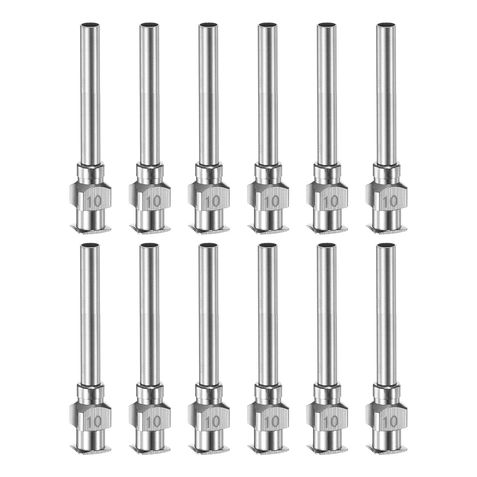Uxcell 10G Stainless Steel Dispensing Needles, 1" Glue Needle Tube ...