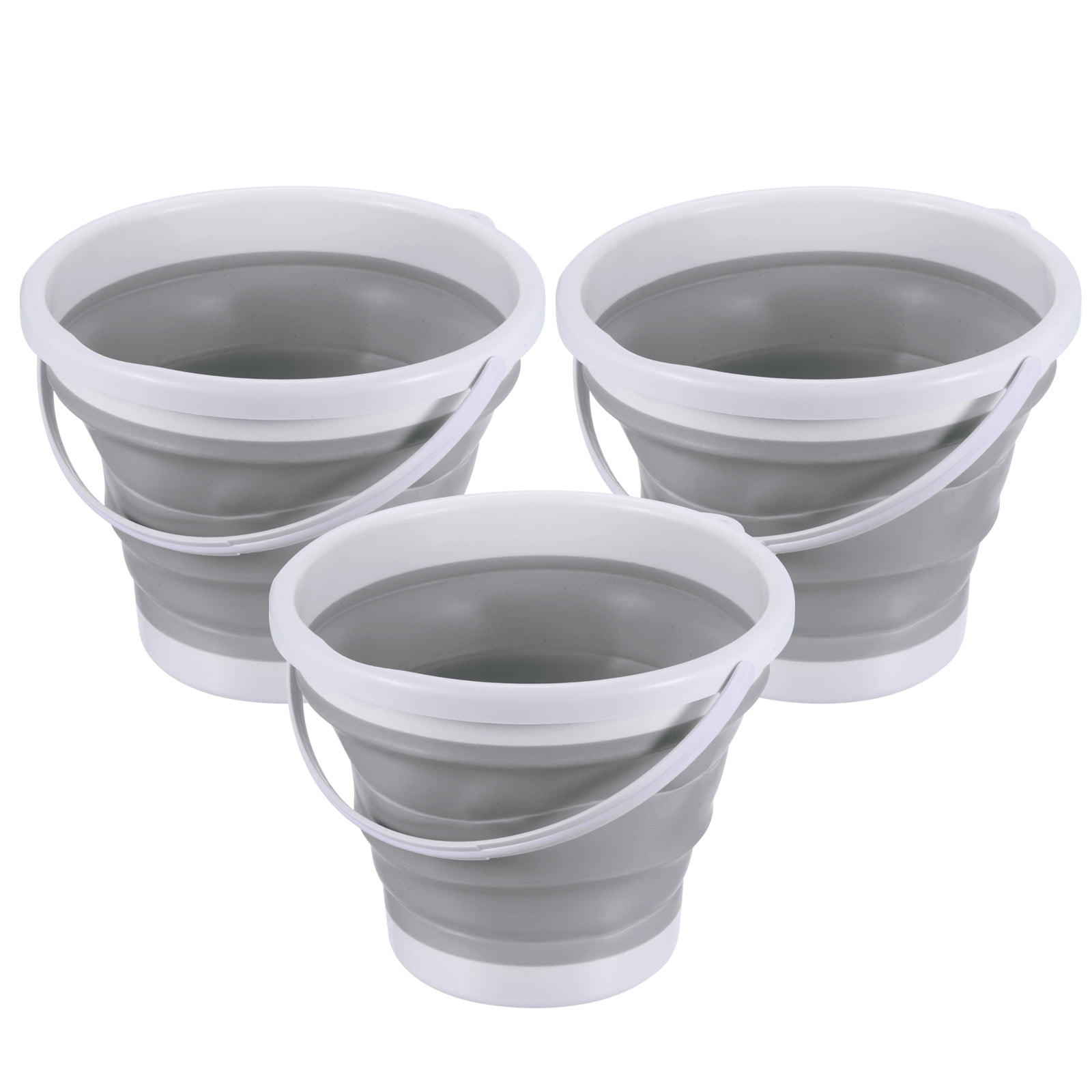 Uxcell 10L Collapsible Bucket, Portable Folding Beach Bucket for ...