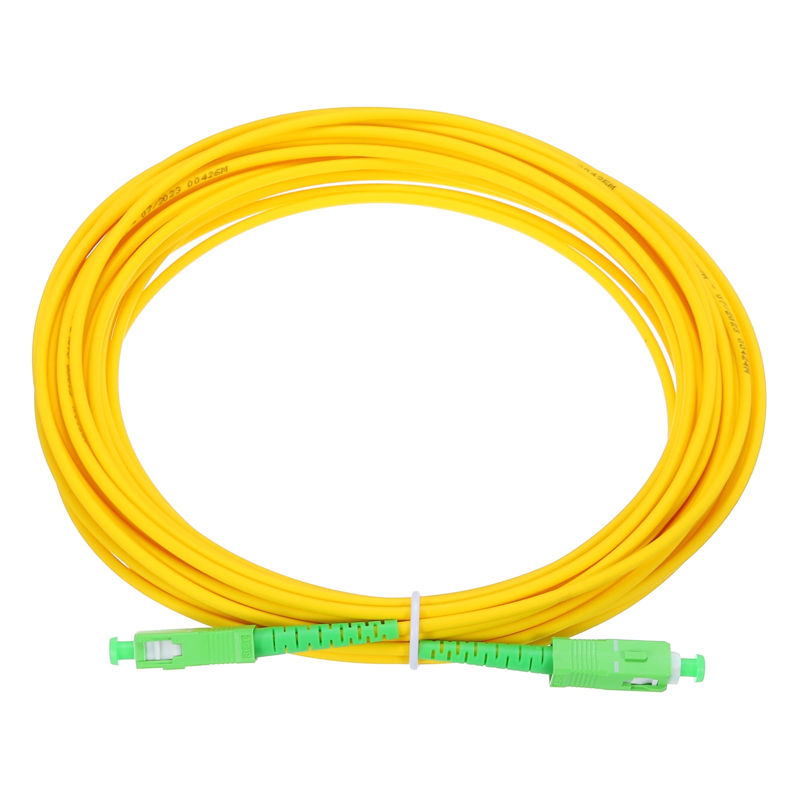 Uxcell 10M/32.8Ft Single-mode Simplex Fiber Optic Patch Cable SC/APC-SC ...