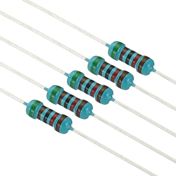 Uxcell 10Ohm to 1MOhm Metal Film Resistor Assortment Kit 30 Value 1/4W ...
