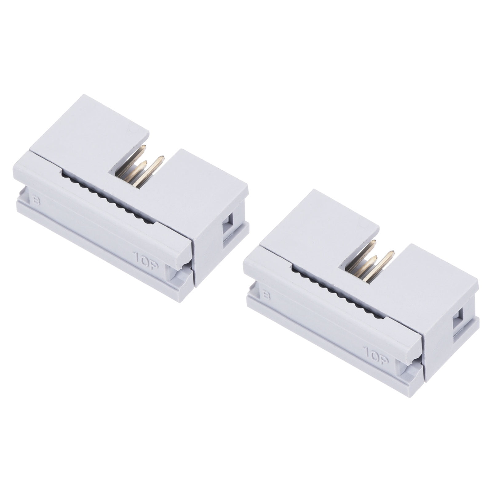 Uxcell 10P Dual Rows 2.54mm Pitch Transition Plug Socket for Flat ...