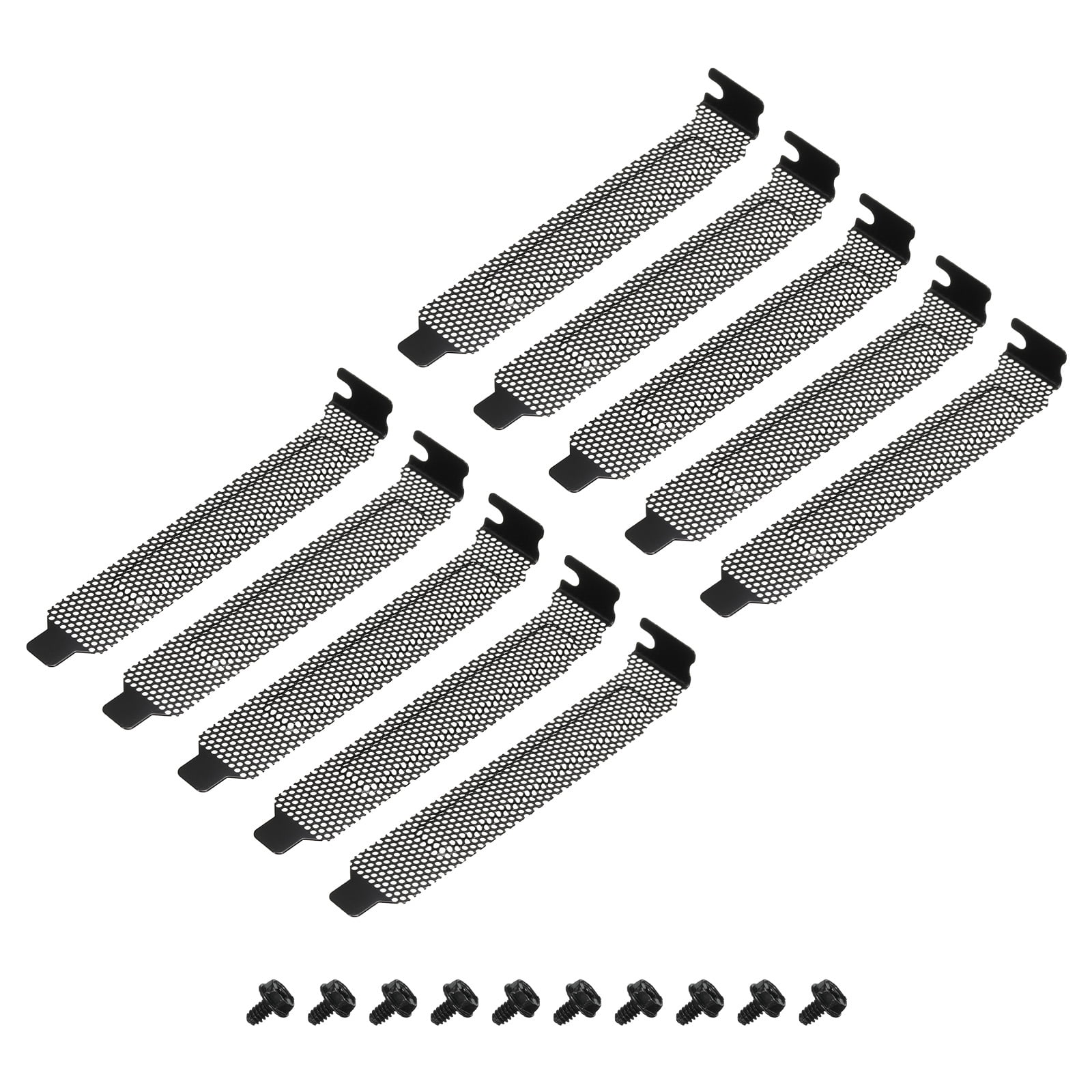 Uxcell 10PCS PCI Slot Cover Dust Filter, Blanking Plate Ventilation ...