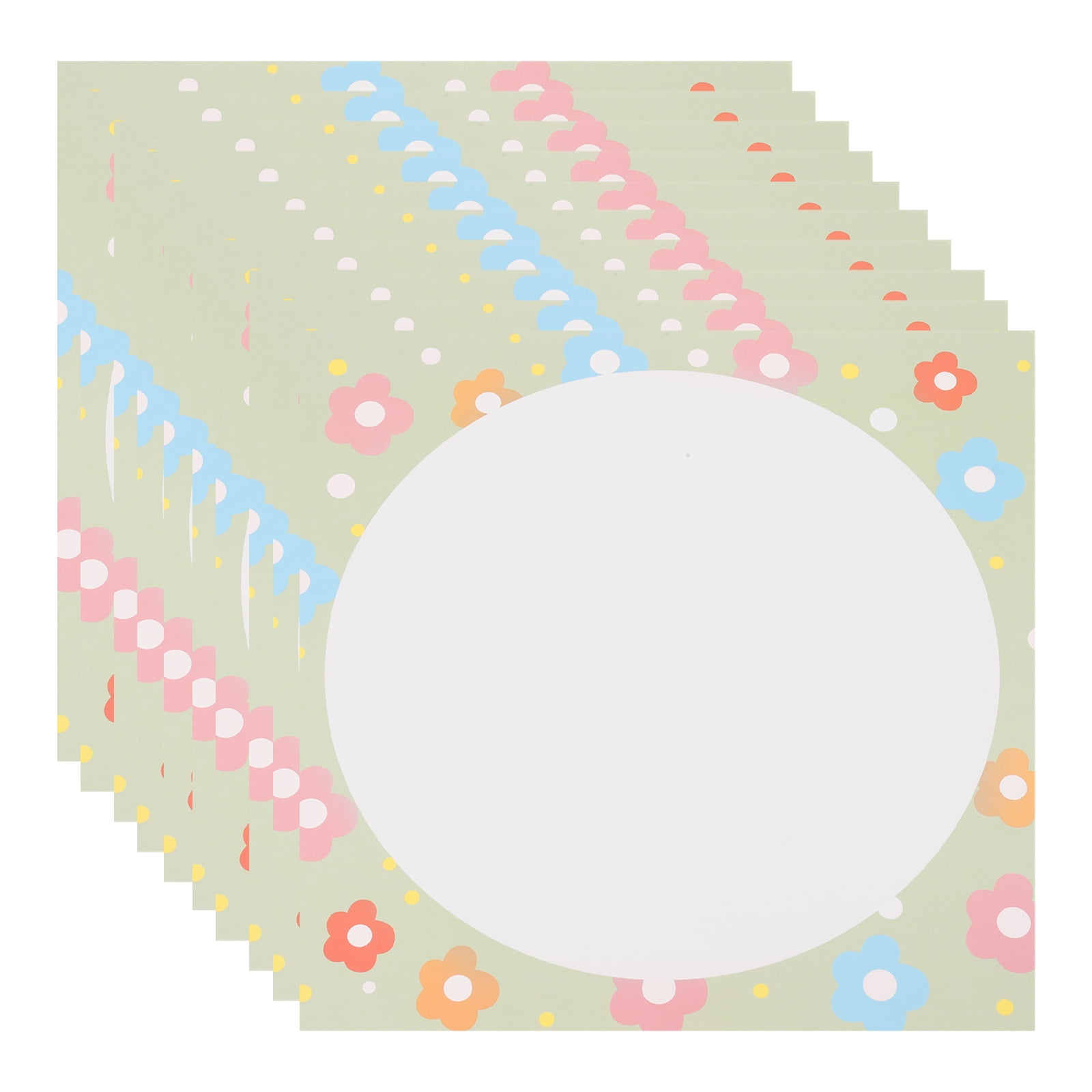 Uxcell 10PCS Painting Cardstock Paper, 13" x 13" Colored Flowers ...