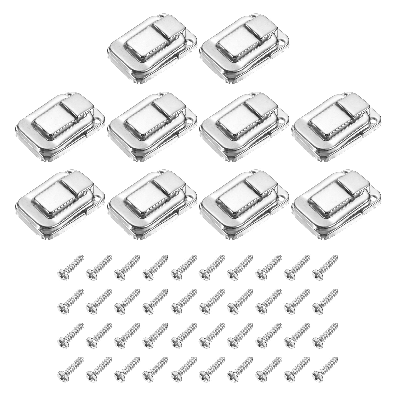 Uxcell 10Pack 1.89" x 1.26" Iron Toggle Catch Lock for Box Wooden Case ...