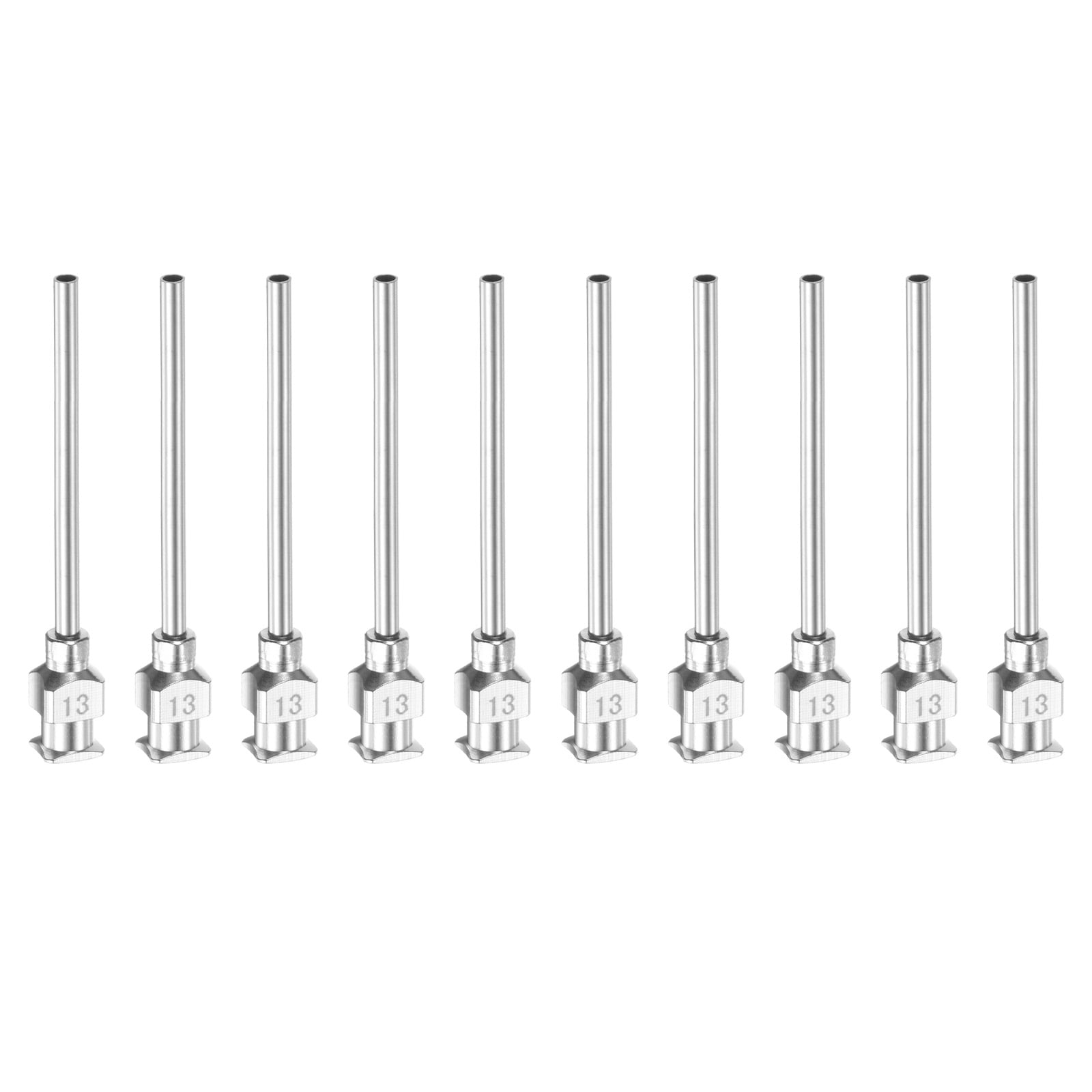 Uxcell 10Pack 13G Stainless Steel Dispensing Needles, 1 1/2" Glue ...