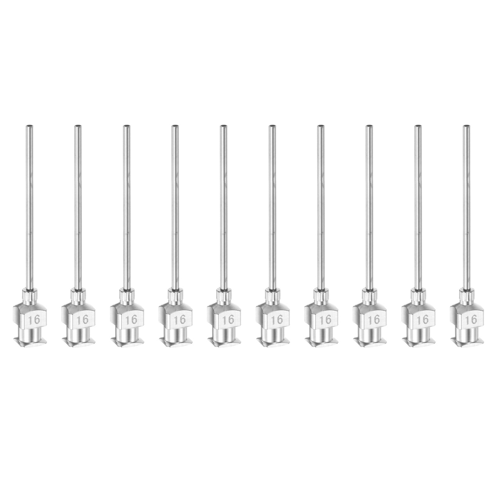 Uxcell 10Pack 16G Stainless Steel Dispensing Needles, 1 1/2" Glue ...