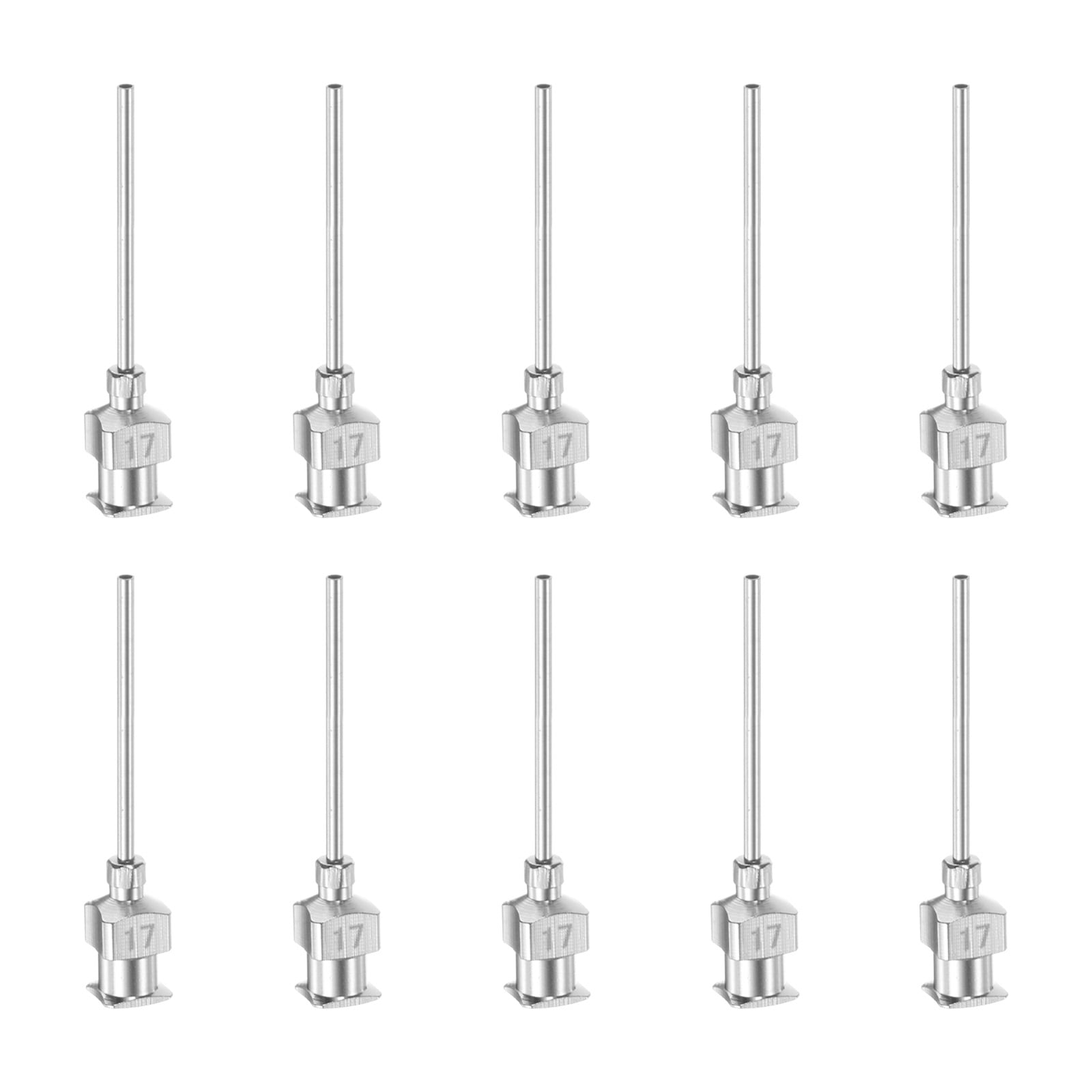Uxcell 10Pack 17G Stainless Steel Dispensing Needles, 1" Glue Needle ...