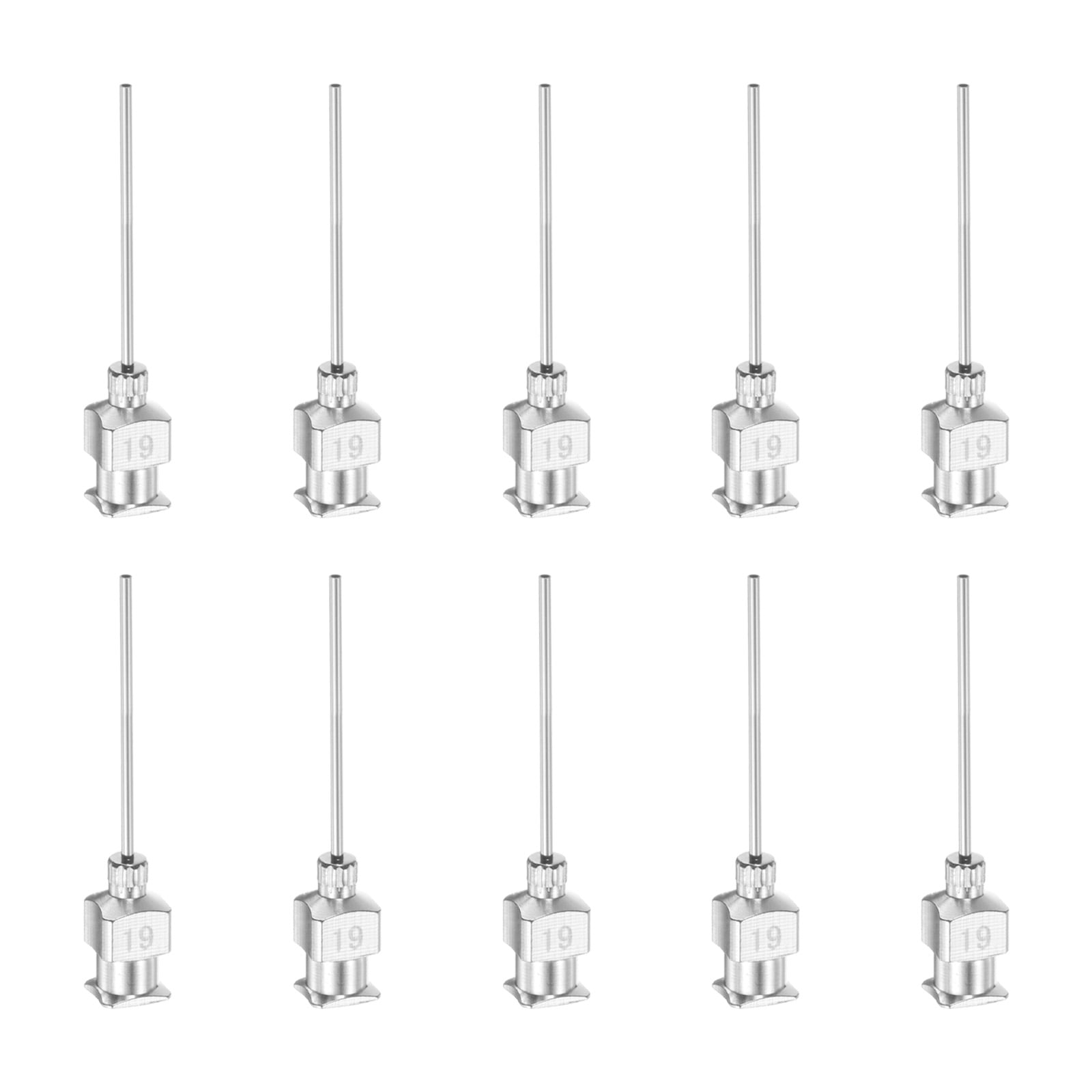 Uxcell 10Pack 19G Stainless Steel Dispensing Needles, 1" Glue Needle ...